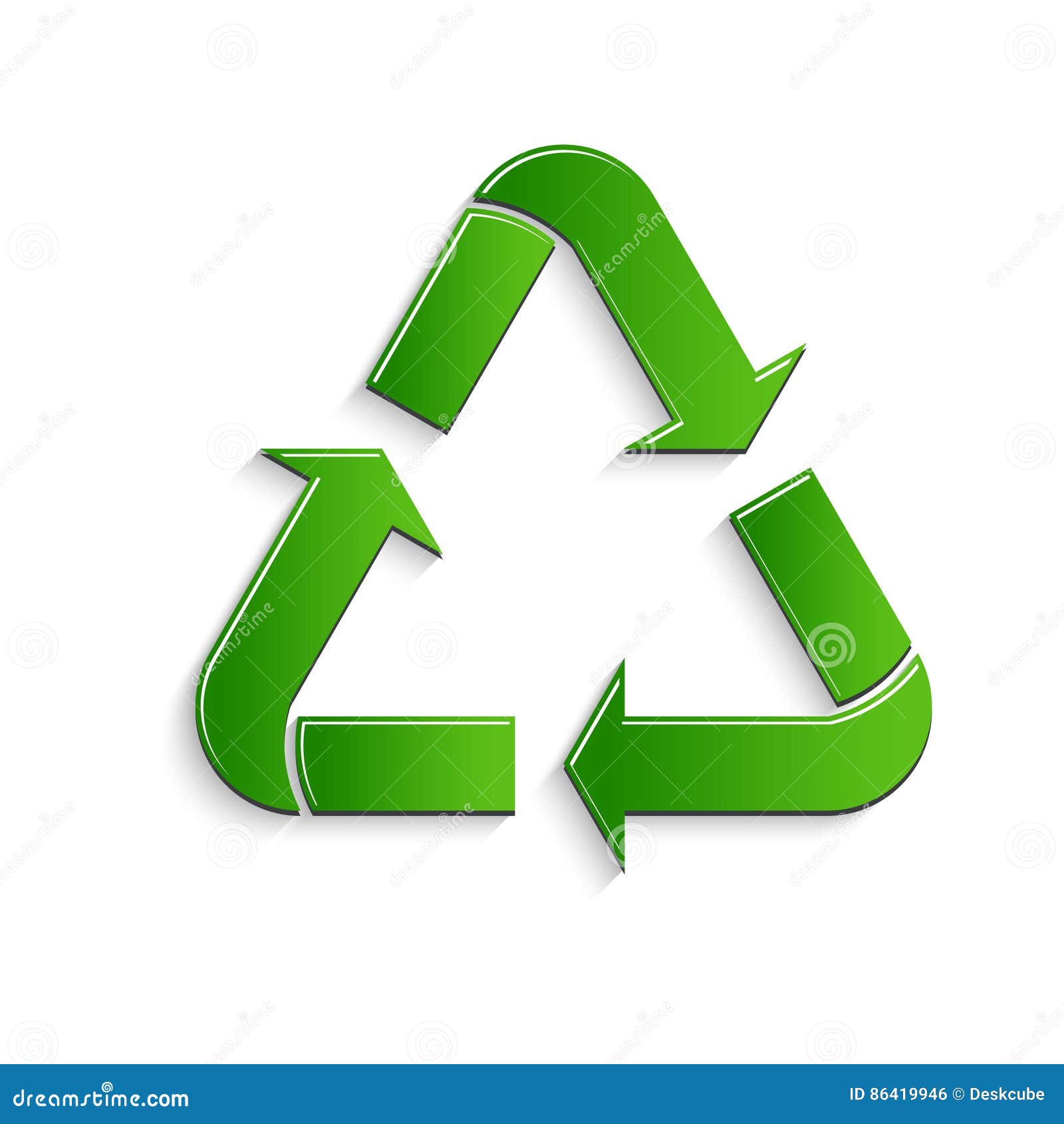 Recycle Green Logo. stock vector. Illustration of leaves - 86419946