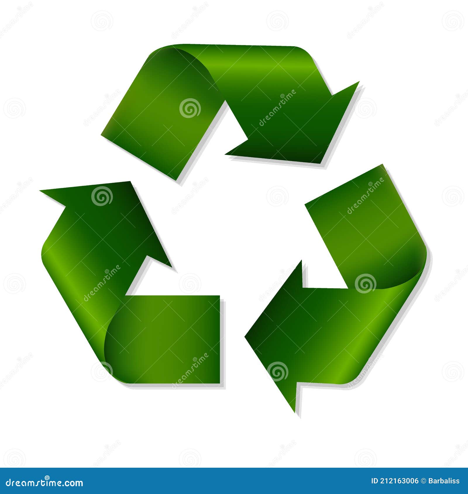 Recycle Green Symbol stock vector. Illustration of pattern - 212163006