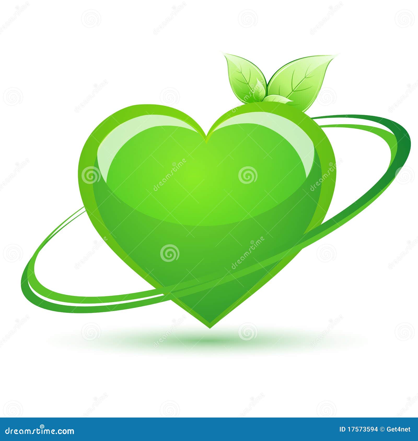 Recycle heart stock illustration. Illustration of love - 17573594