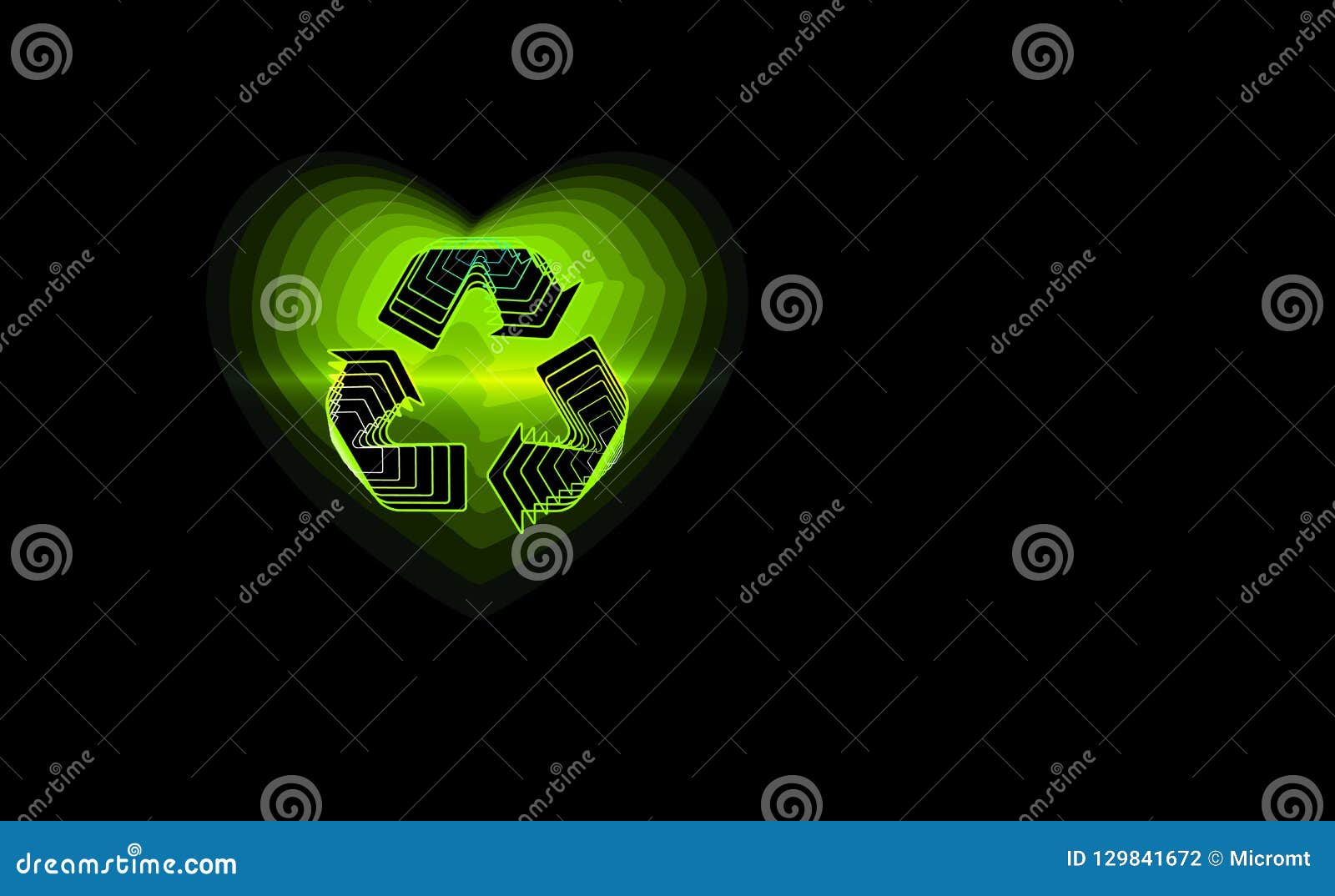 Recycle Heart Background. Environmental Abstract, Ecology Pattern ...