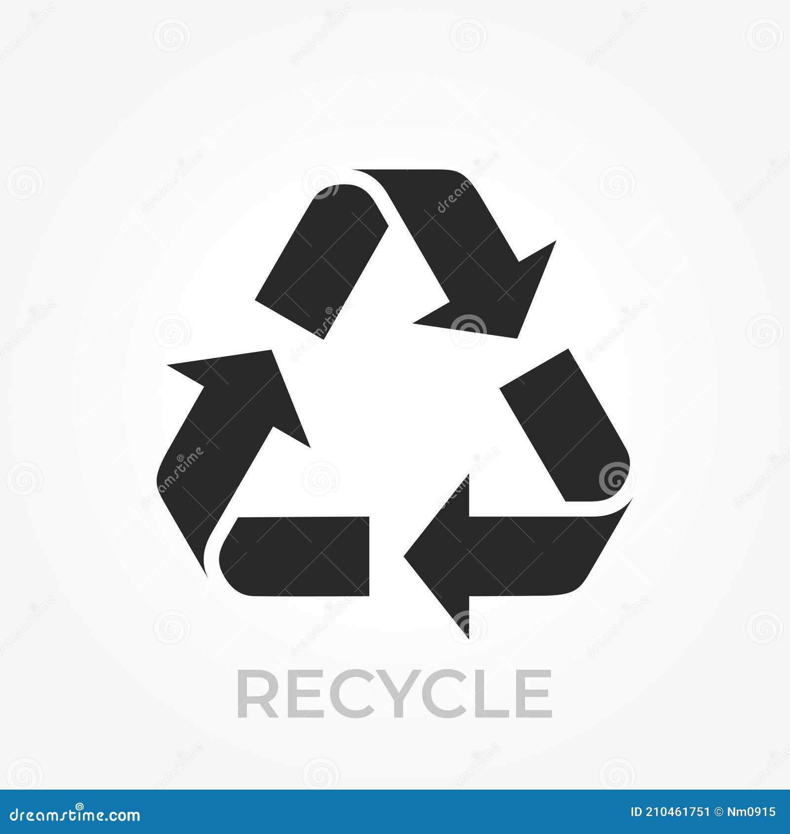Recycle Icon, Garbage Sorting Symbol, Waste Recycling Sign, Green ...