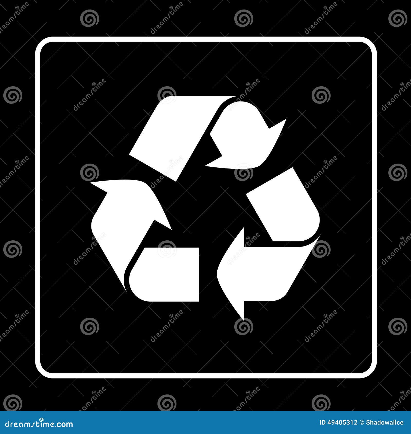 Recycle Icon Great for Any Use. Vector EPS10 Stock Vector ...