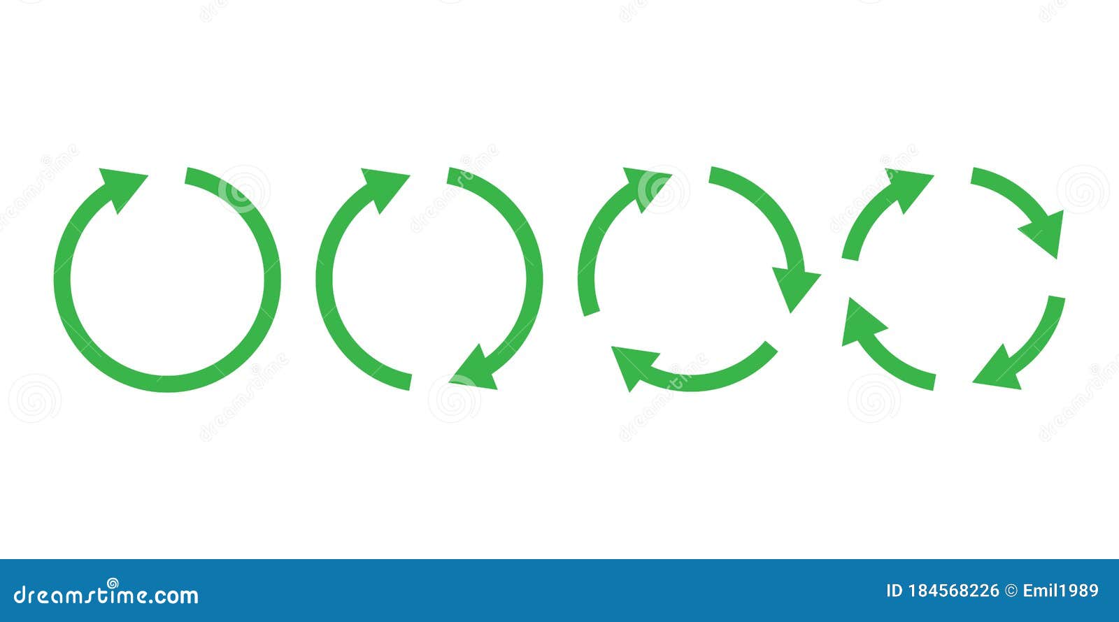 Recycle Icon Set Simple Design Stock Vector - Illustration of arrows ...