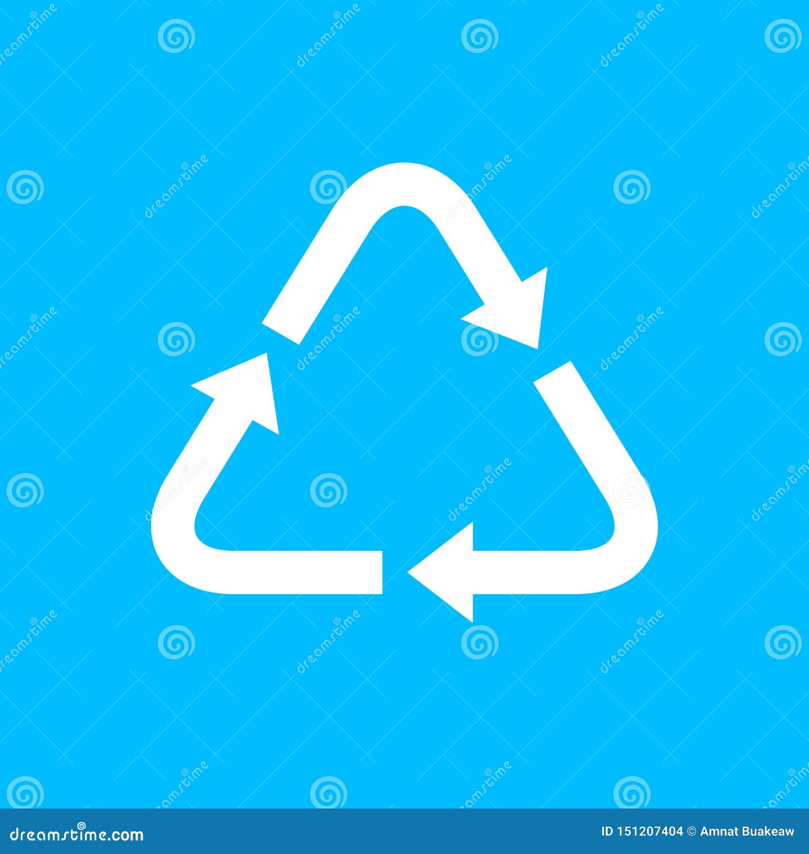Recycle Icon Template, Arrow Recycle Triangle Logo for Plastic ...