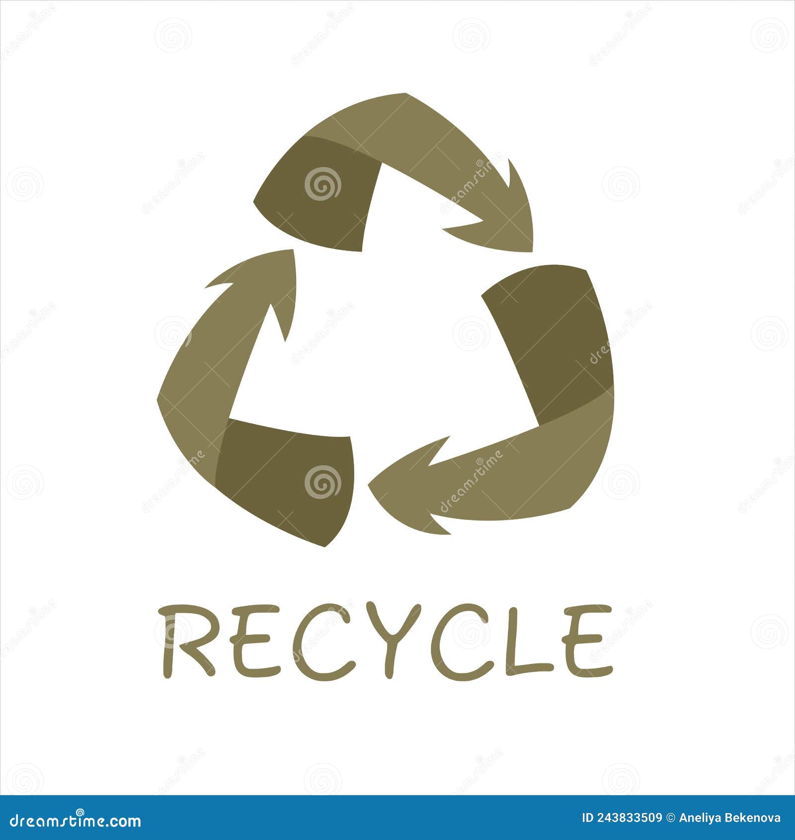 Recycle Icon Vector. Eco. Ecology. Reusing Sign Stock Vector ...