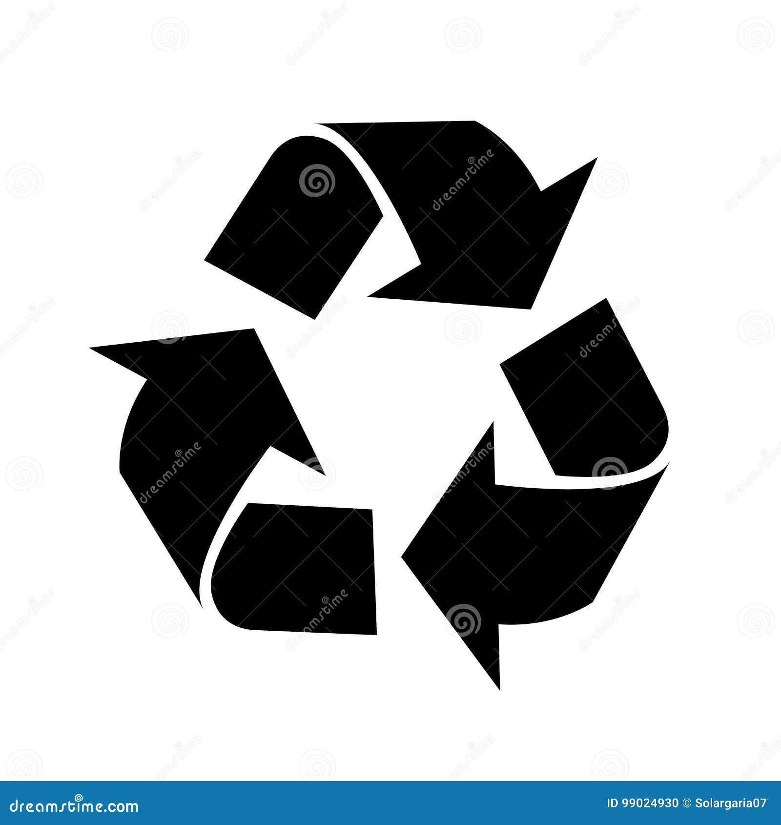 Recycle Icon-Vector Iconic Design Stock Vector - Illustration of ...