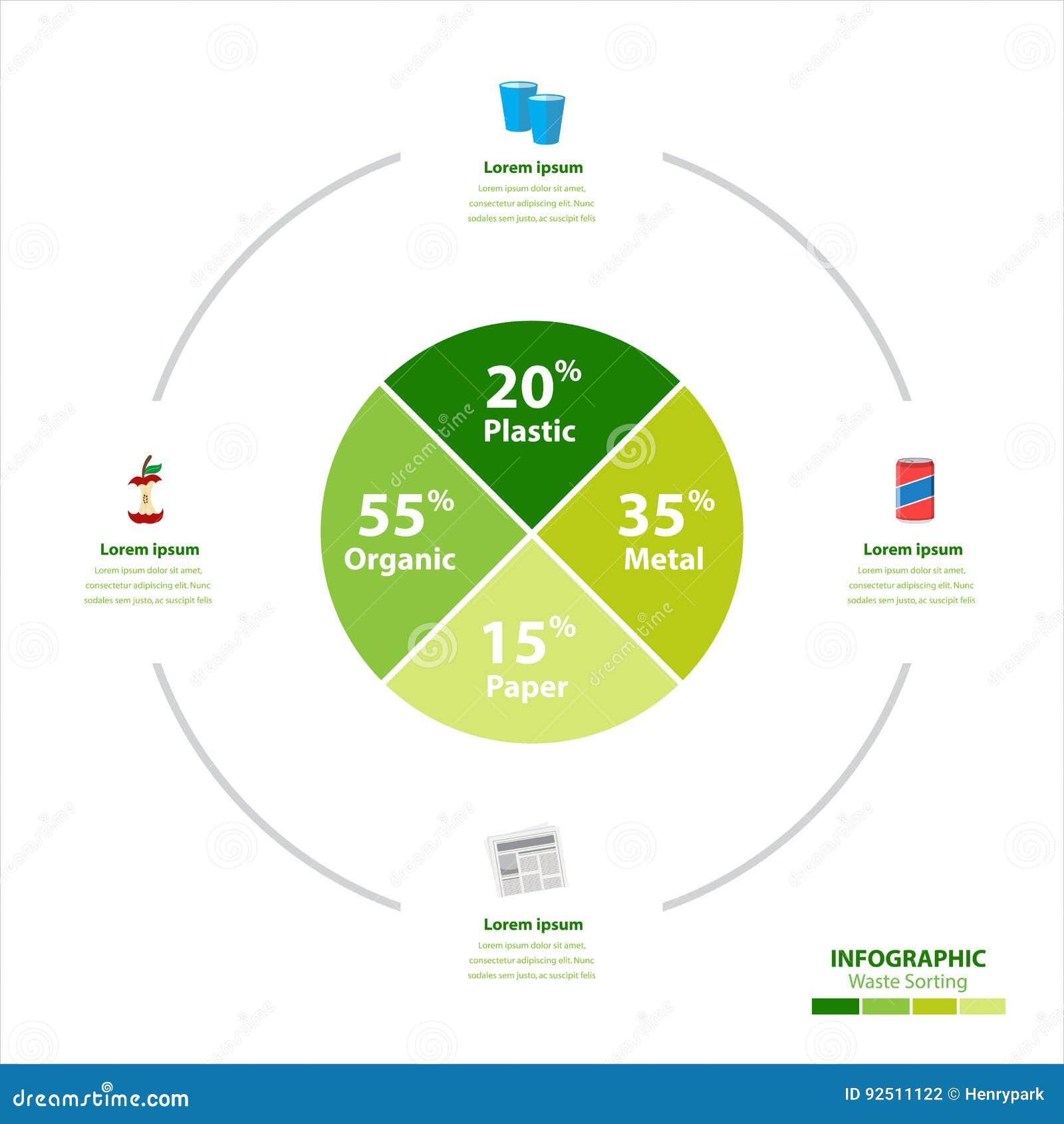 Recycle infographic stock vector. Illustration of dont - 92511122