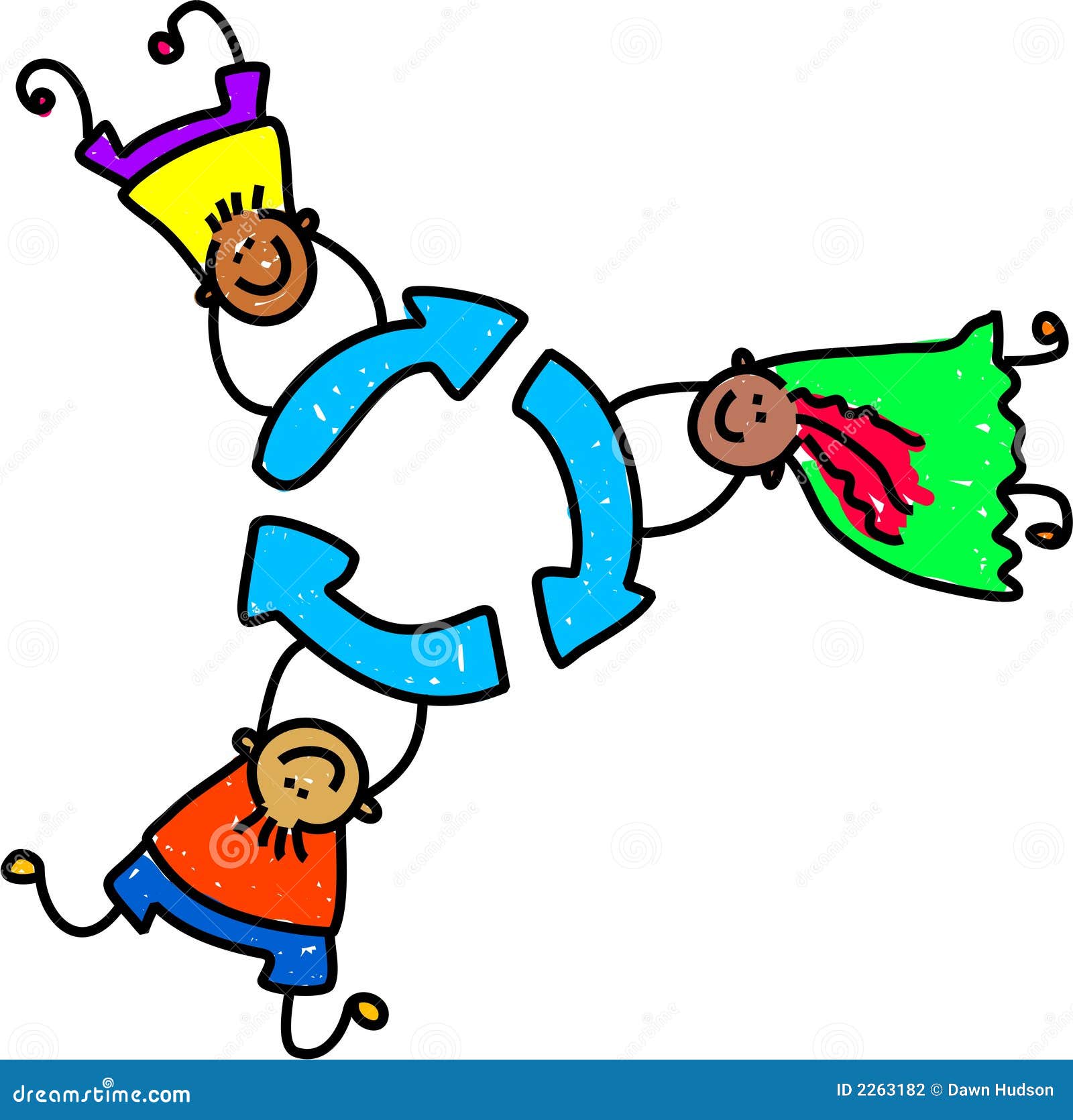 Recycle kids stock vector. Illustration of symbols, ecosystem - 2263182