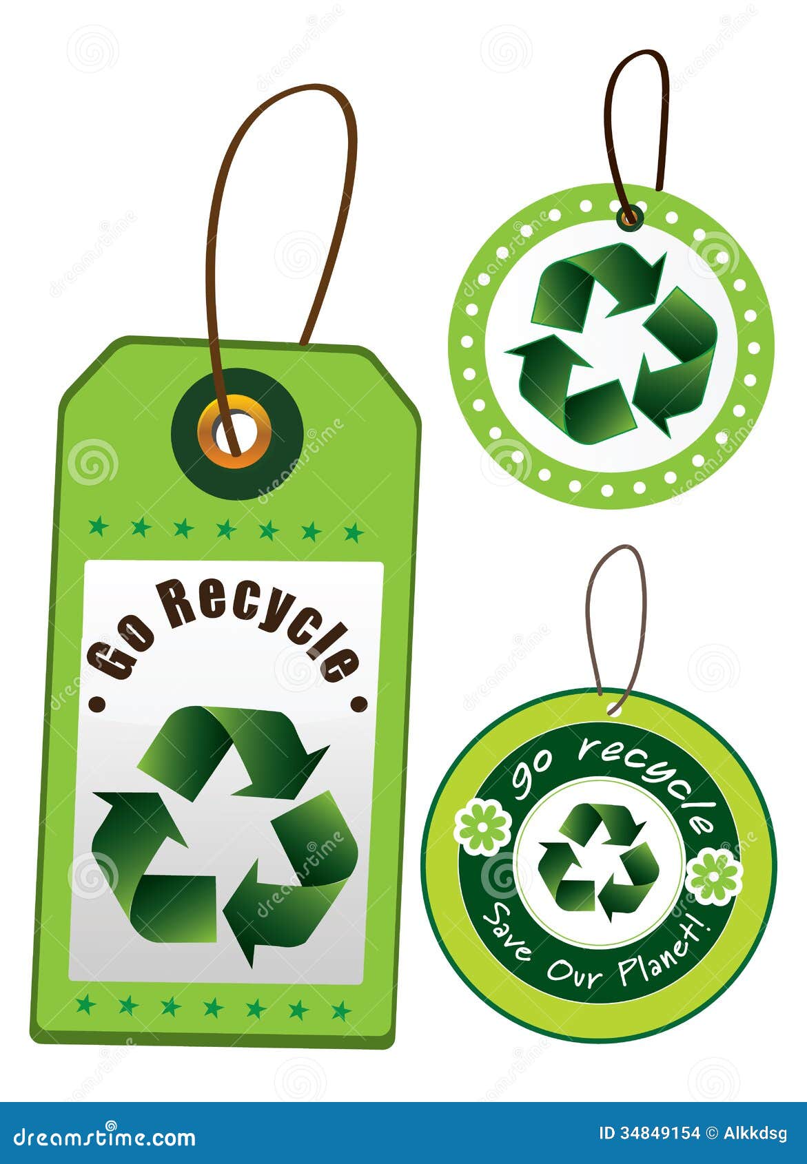 Recycle label stock vector. Illustration of artwork, natural - 34849154