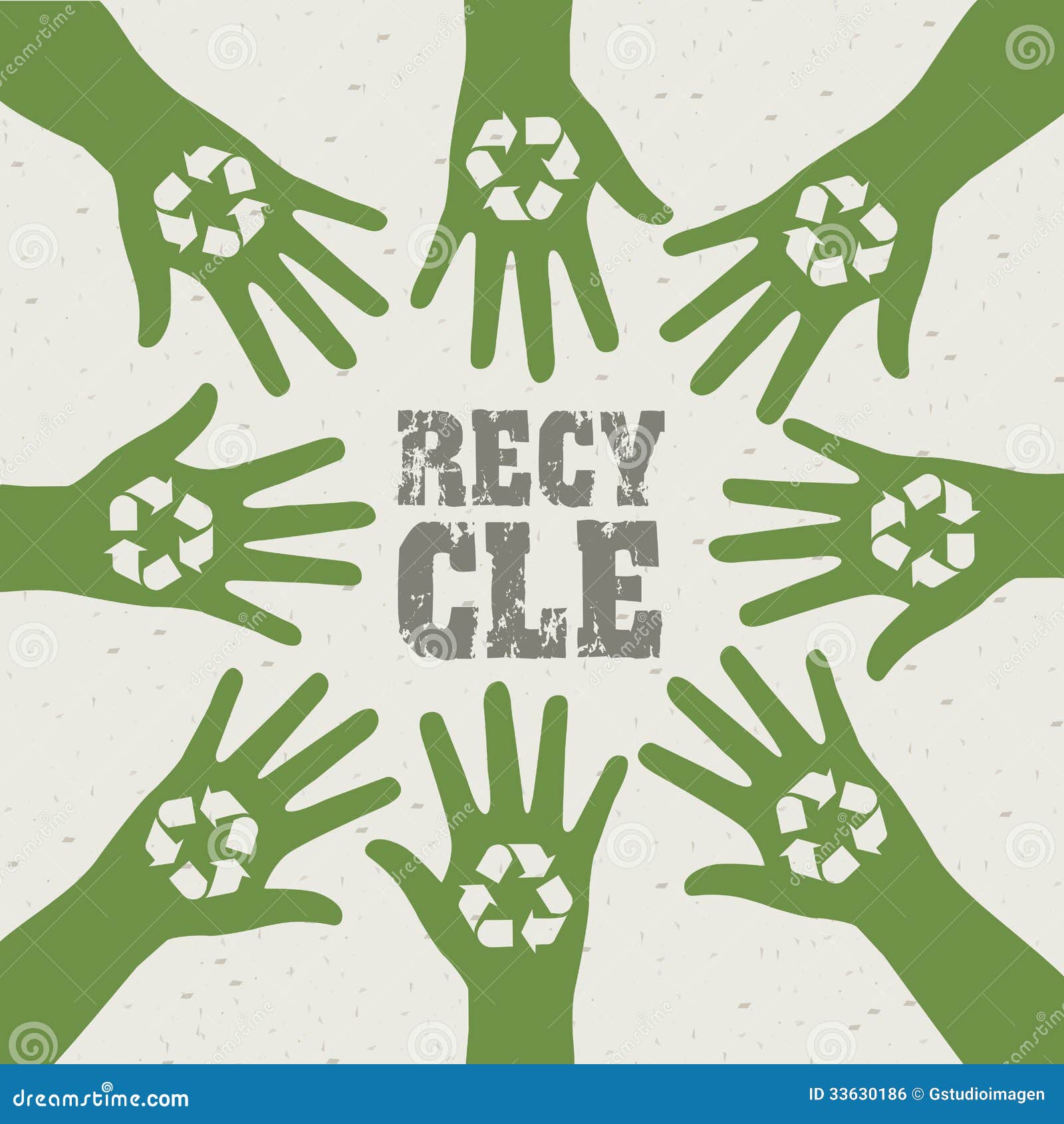 Recycle label stock vector. Illustration of protection - 33630186