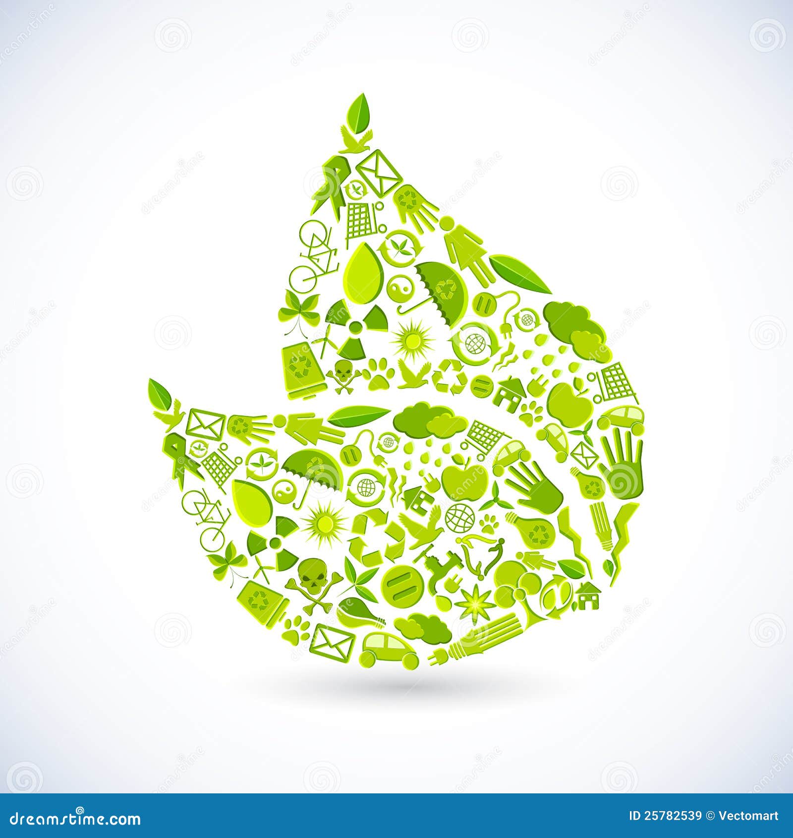 Recycle Leaf stock vector. Illustration of clean, organic - 25782539