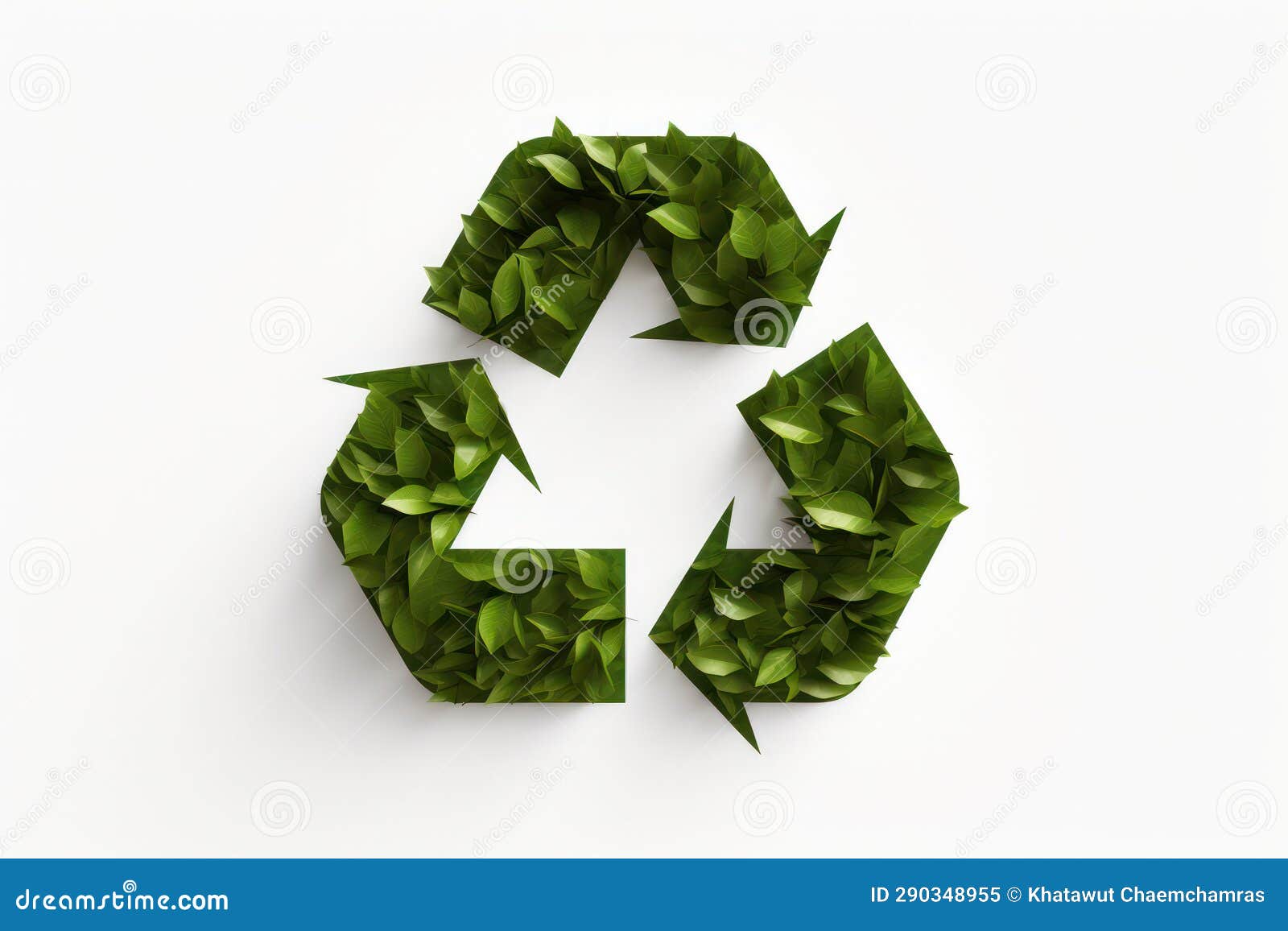 Recycle Logo Formed by Leaves: a Visual Ode To Eco-Friendly Passion ...