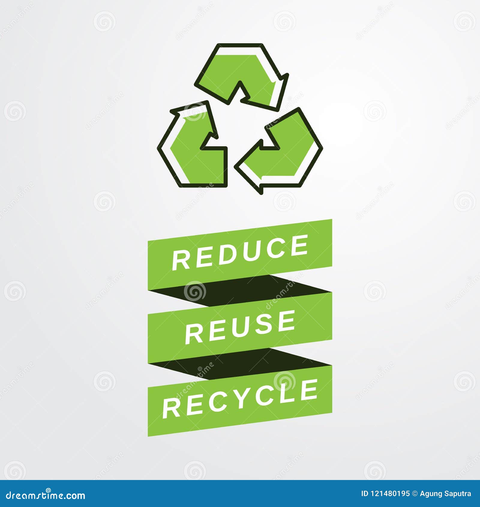 Recycle Logo or Icon Vector Design Stock Vector - Illustration of ...