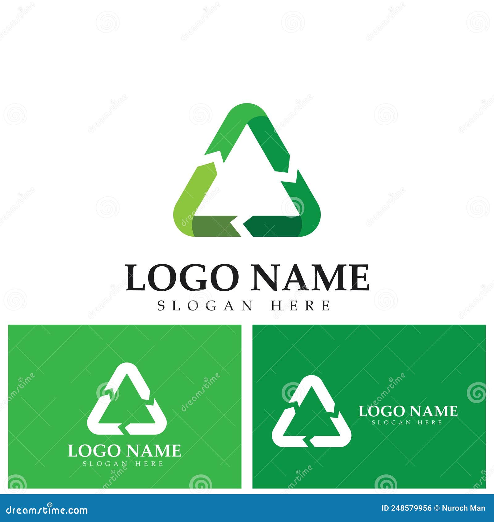 Recycle Logo Template or Icon Vector Design. Stock Vector ...