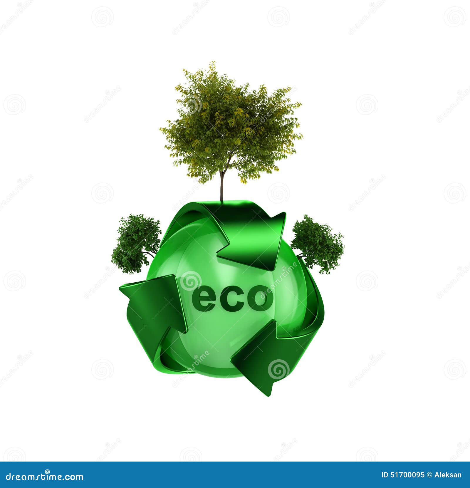 Recycle logo with tree stock image. Image of icon, reuse - 51700095