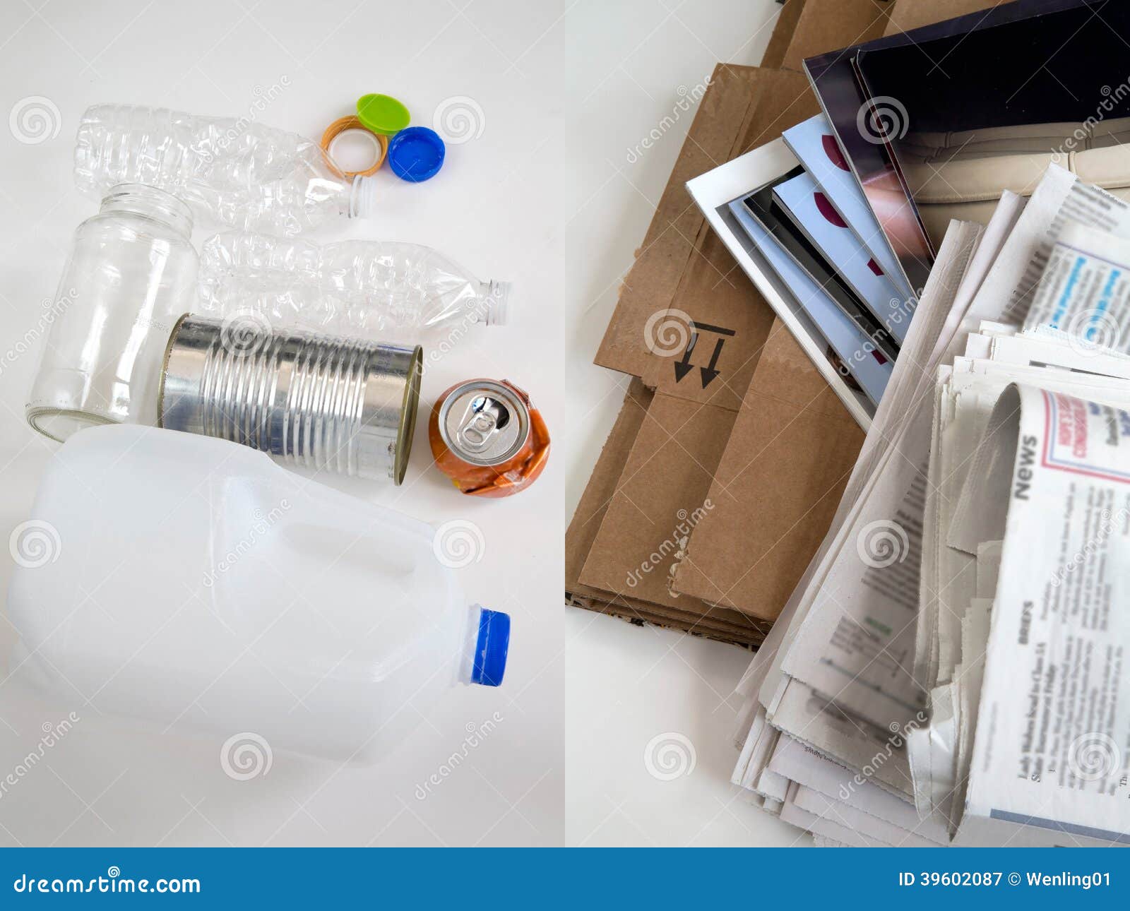 Recycle materials stock image. Image of trash, paper - 39602087