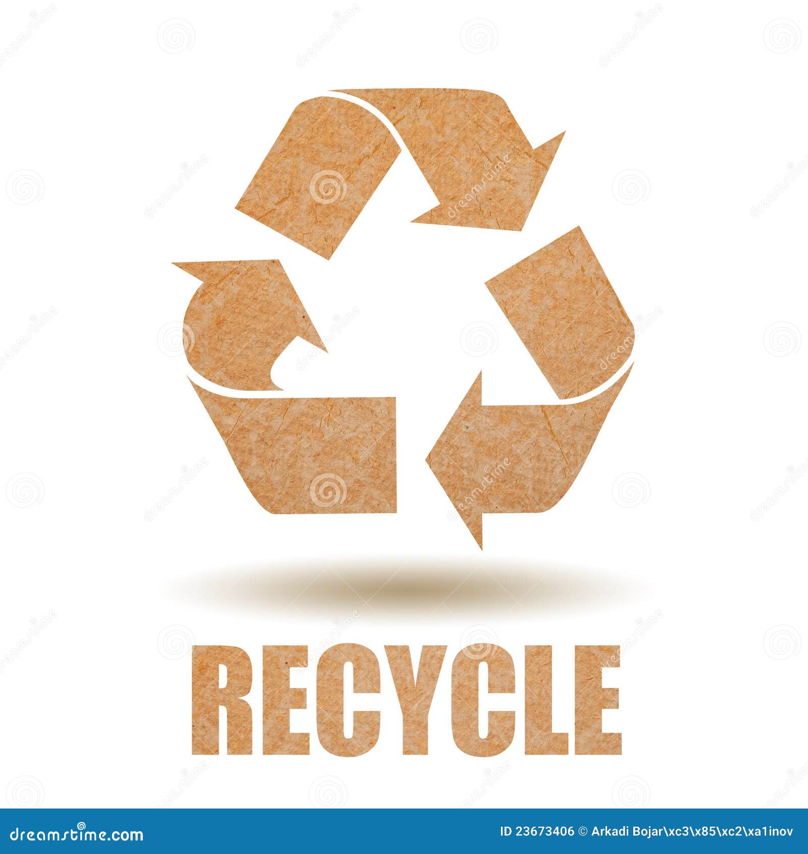 Recycle paper stock illustration. Illustration of emblem - 23673406