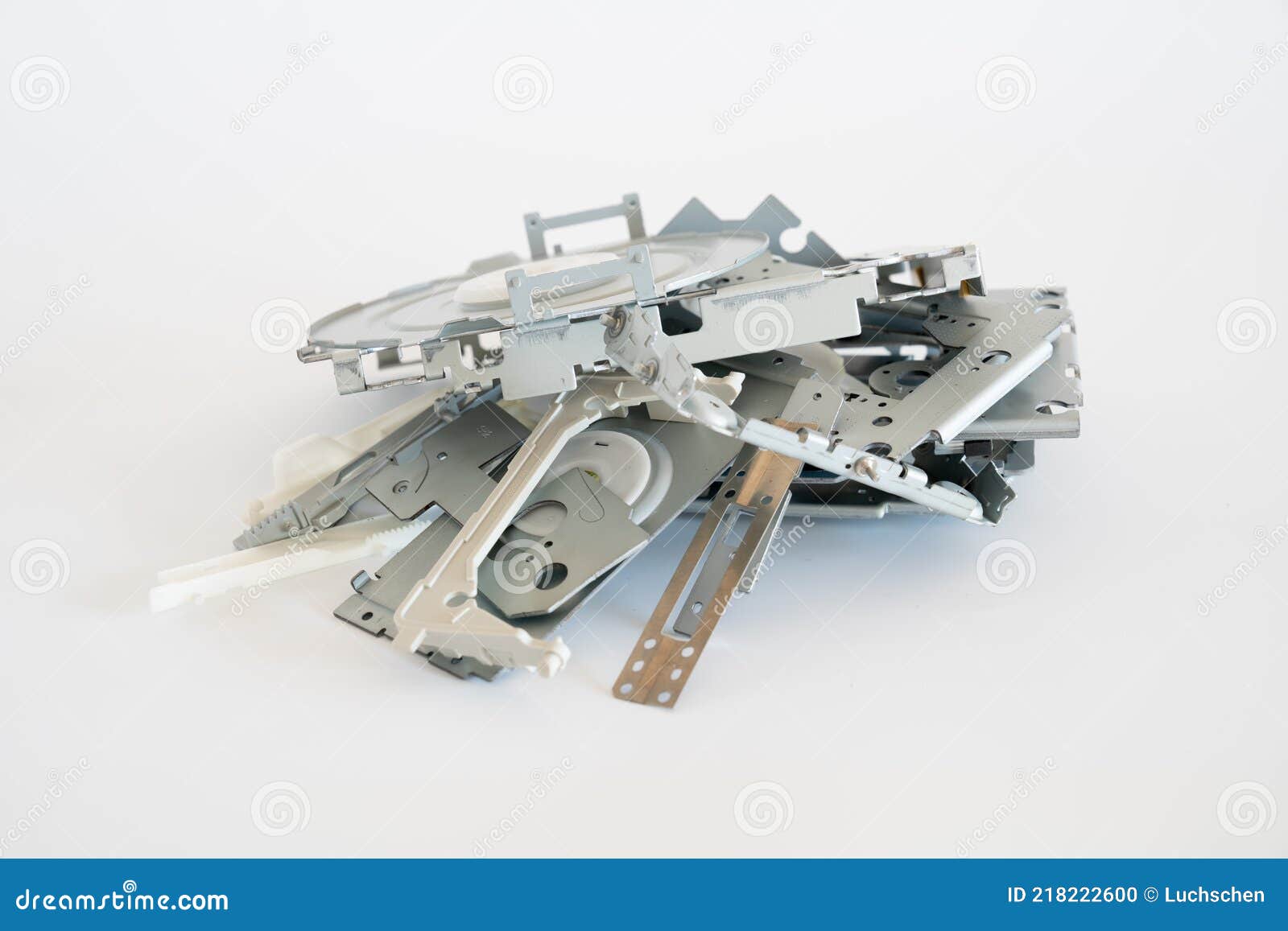 Recycle Parts from Old Computers for Elaboration.conversion Stock Photo ...