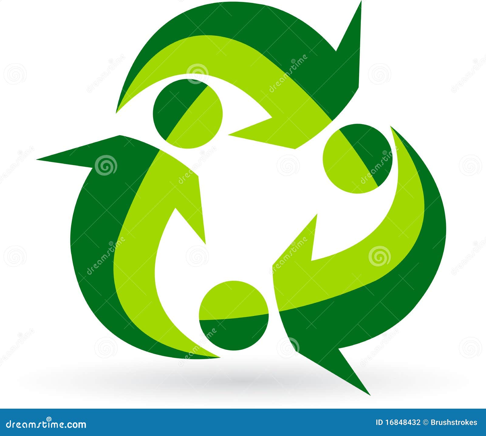 Recycle people logo stock illustration. Illustration of green - 16848432