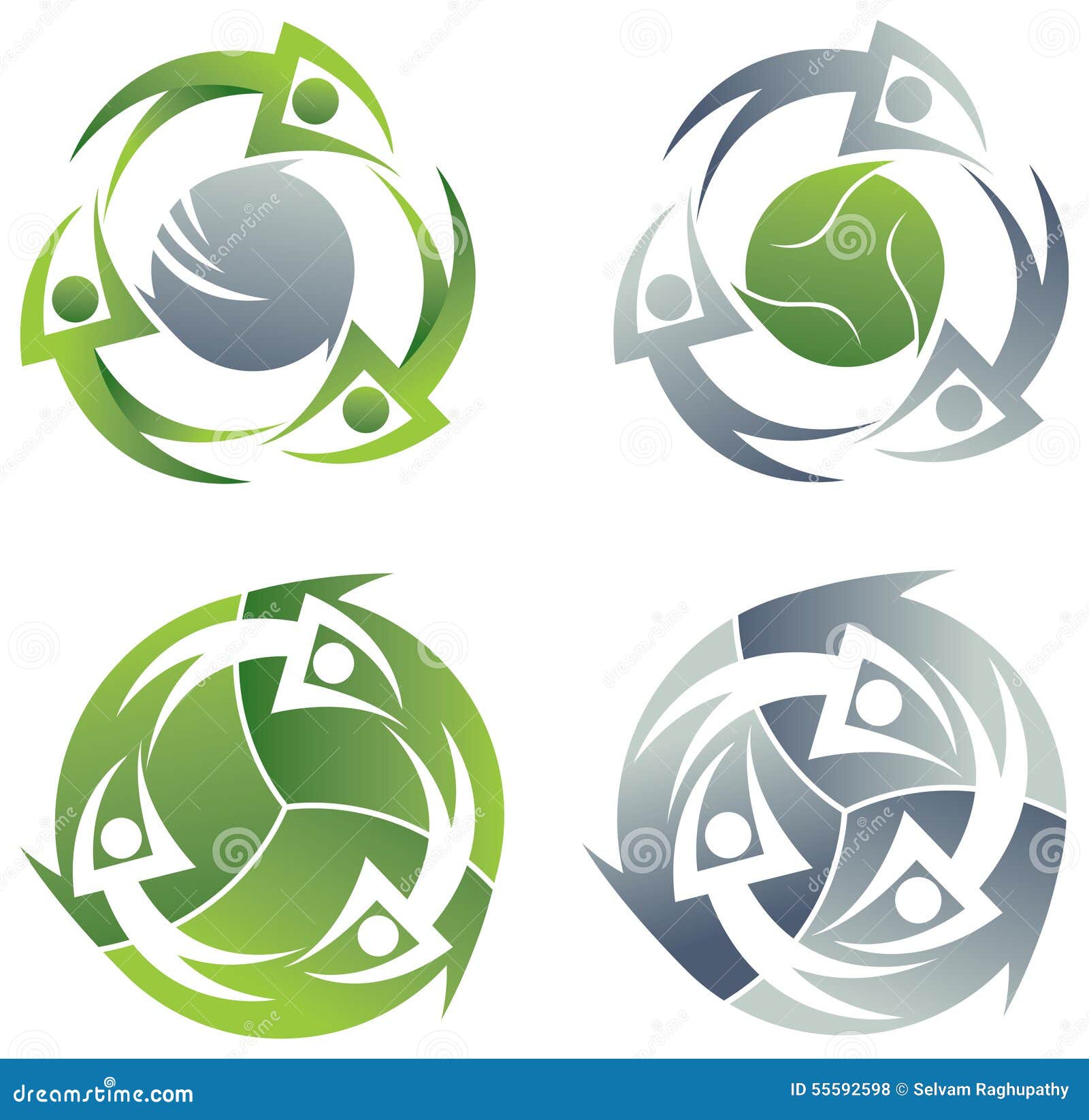 Recycle people stock vector. Illustration of diversity - 55592598