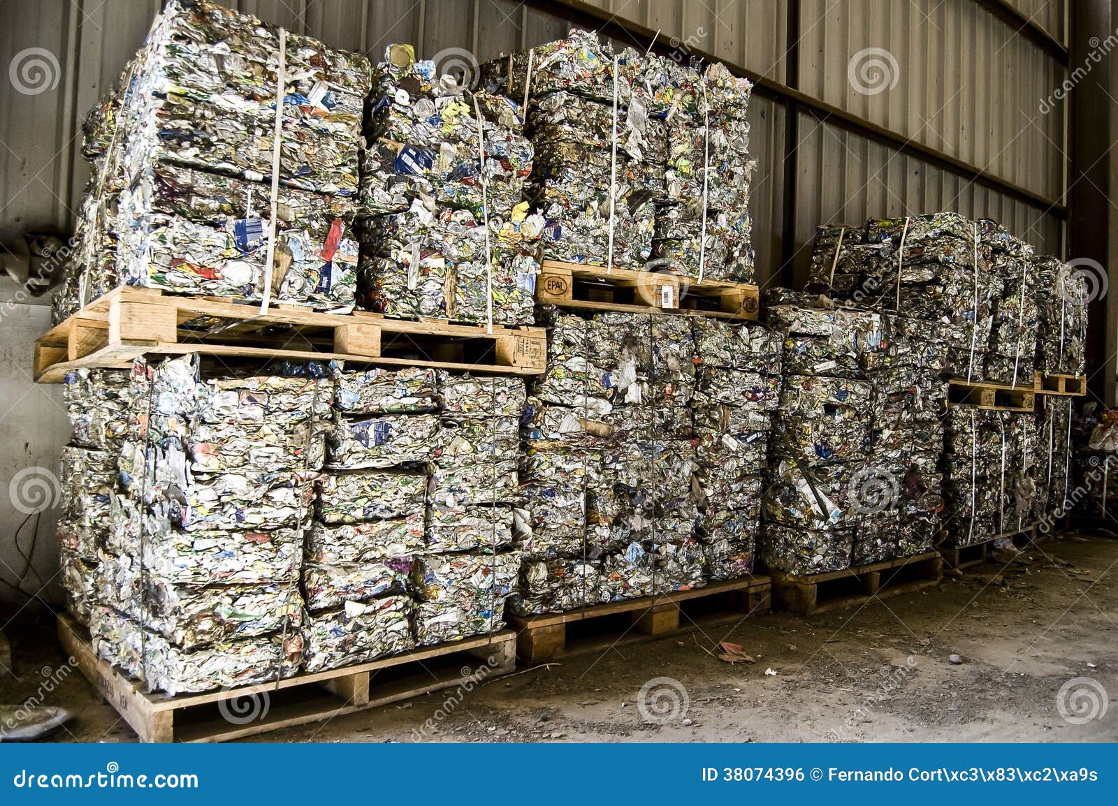 Recycle Plant. Process of Separation of Garbage, Plastics, Cans, Metals ...