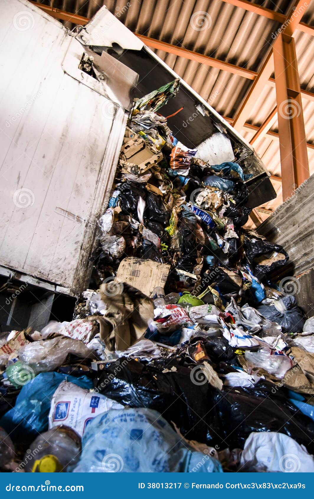 Recycle Plant. Process of Separation of Garbage, Plastics, Cans, Metals ...