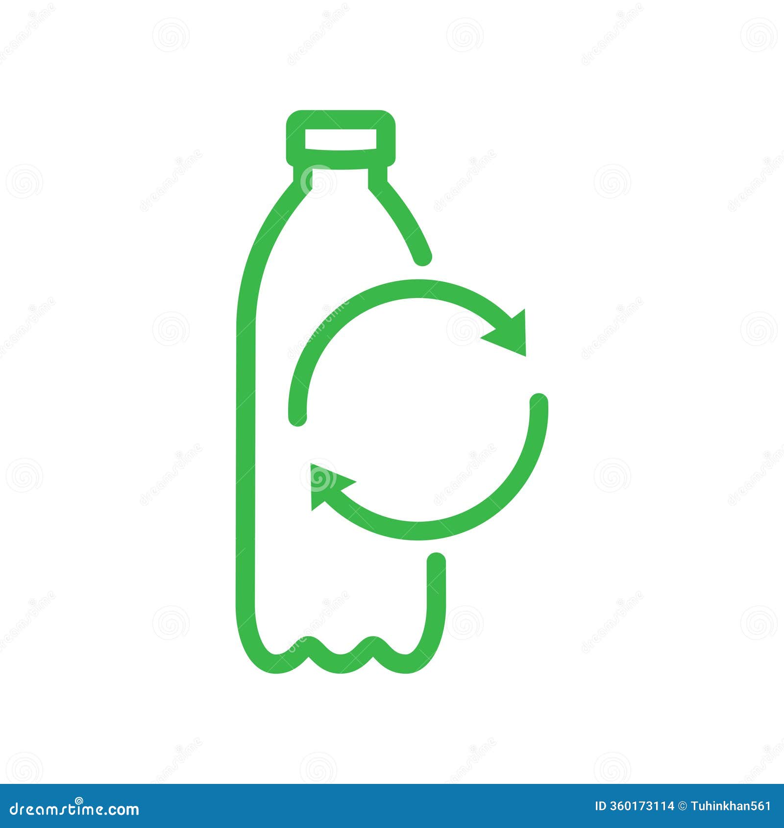 Recycle Plastic Bottle Icon. Recycle Sign Vector. Stock Illustration ...