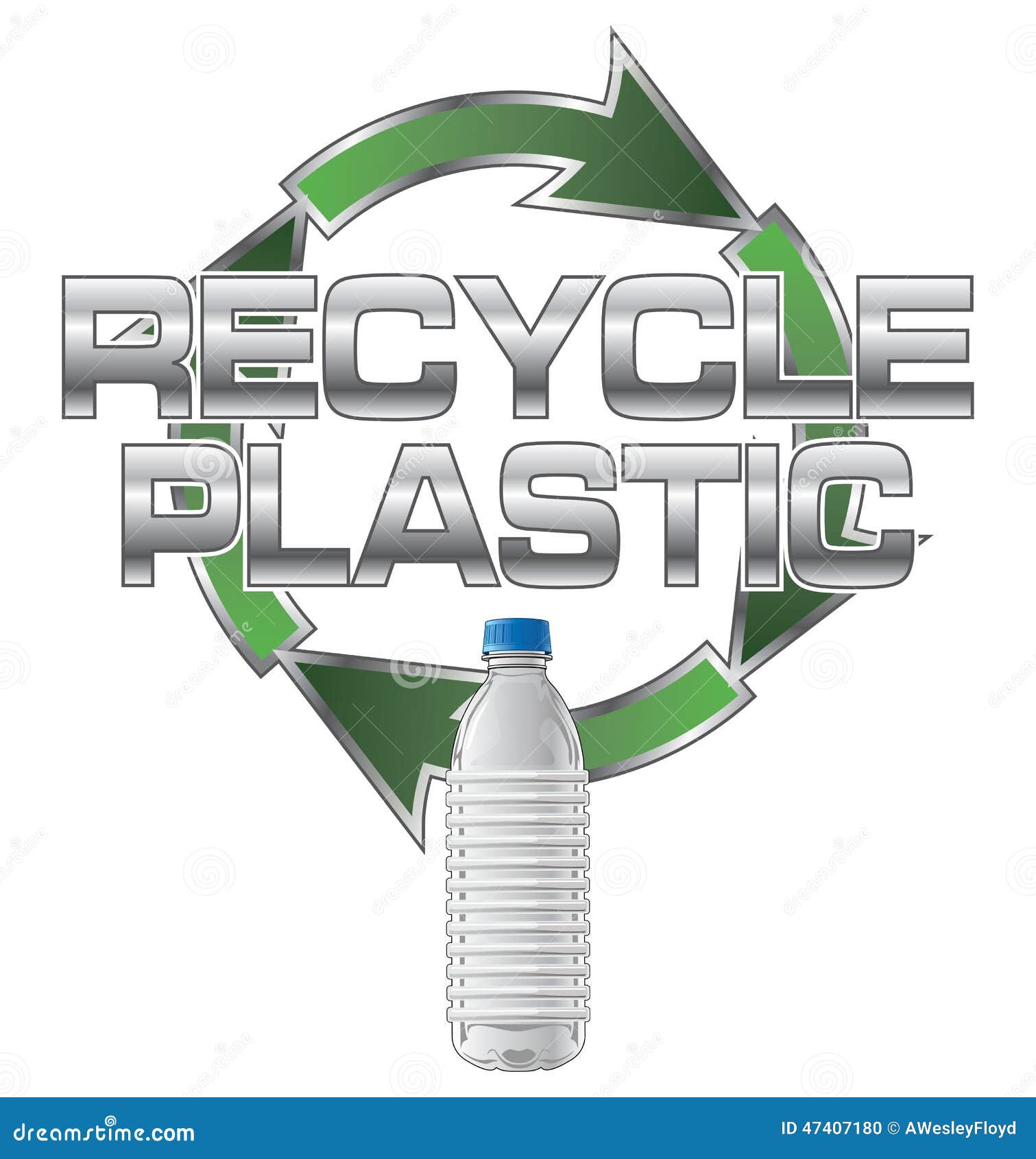 Recycle Plastic stock vector. Illustration of plastic - 47407180