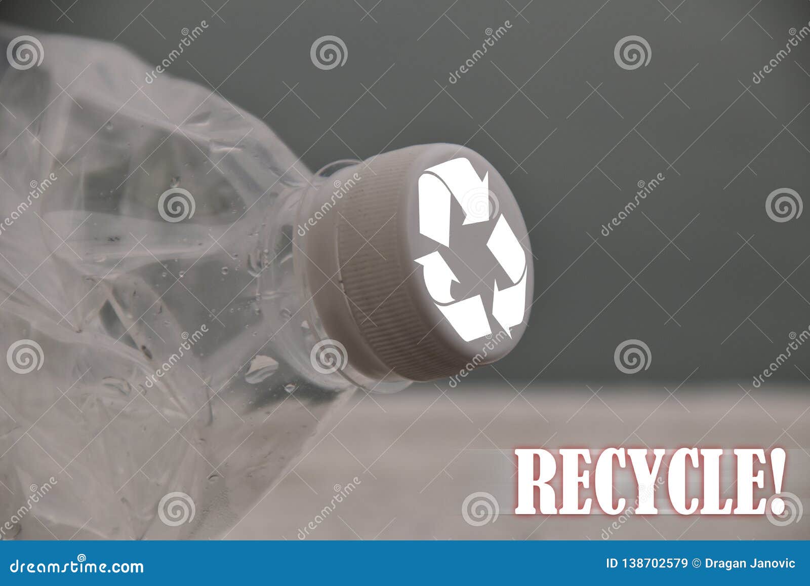 Recycle, warning message stock image. Image of bottle - 138702579