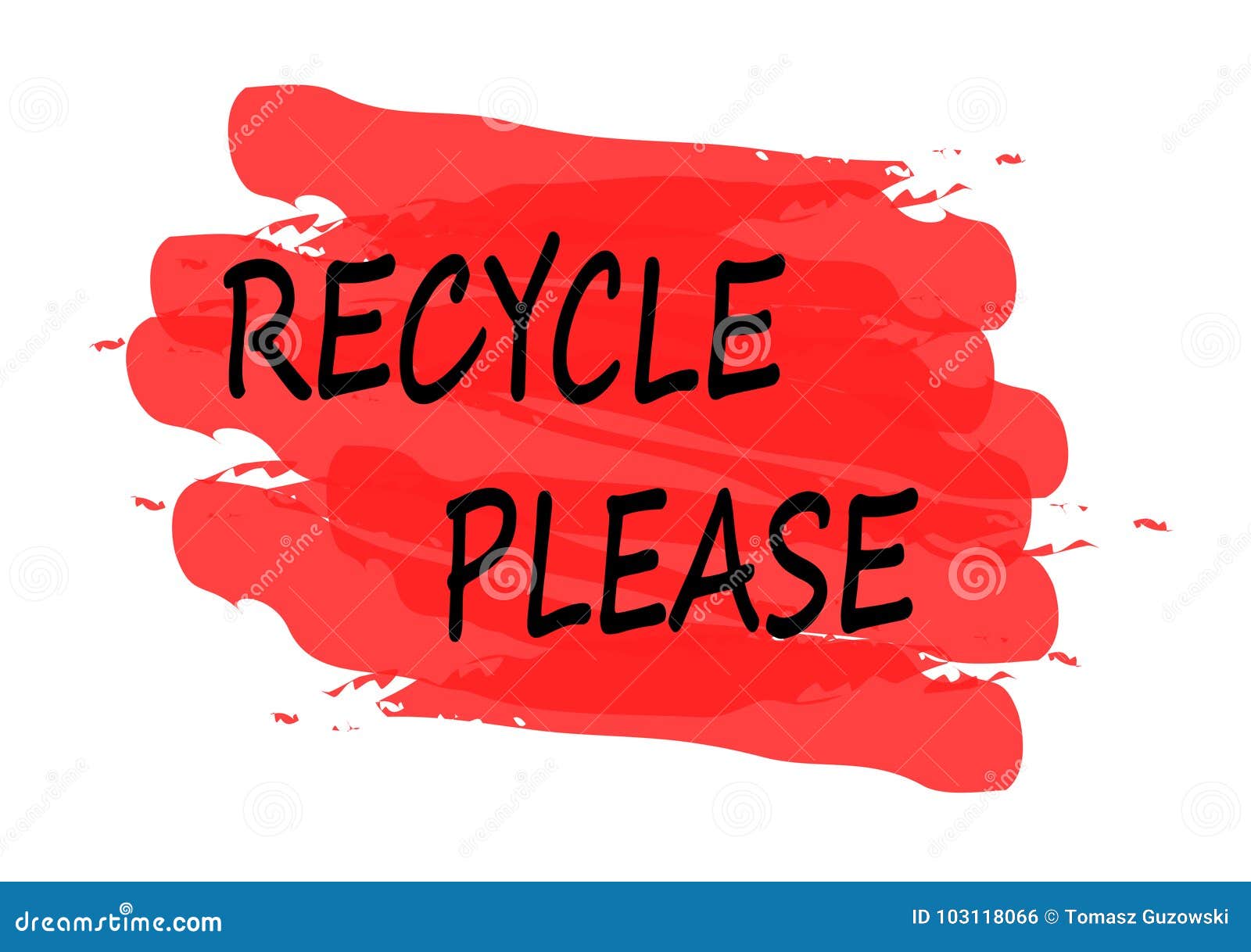 Recycle please banner stock illustration. Illustration of please ...