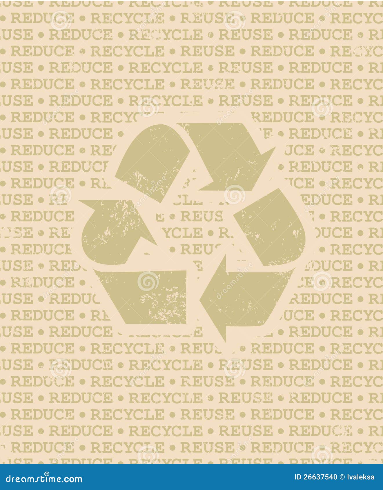 Recycle Poster stock vector. Illustration of grunge, cardboard - 26637540