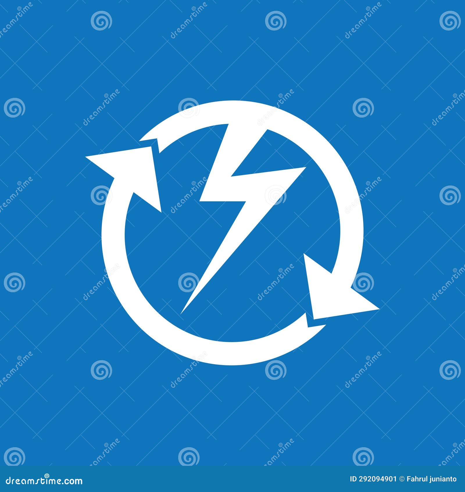 Recycle Power Logo Vector Template Illustration Stock Illustration ...