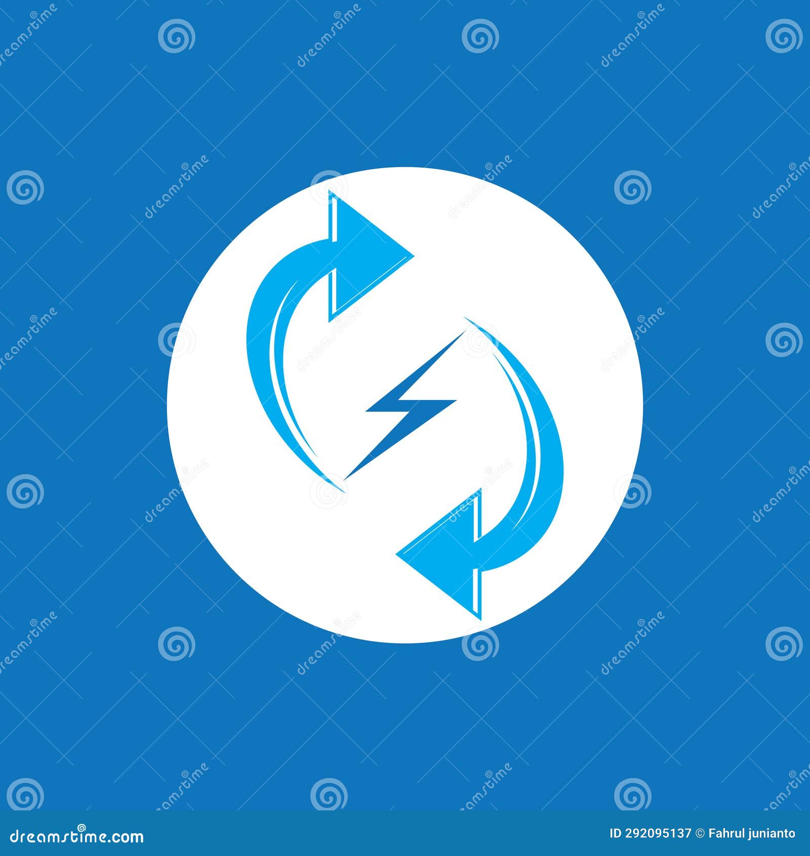Recycle Power Logo Vector Template Illustration Stock Illustration ...