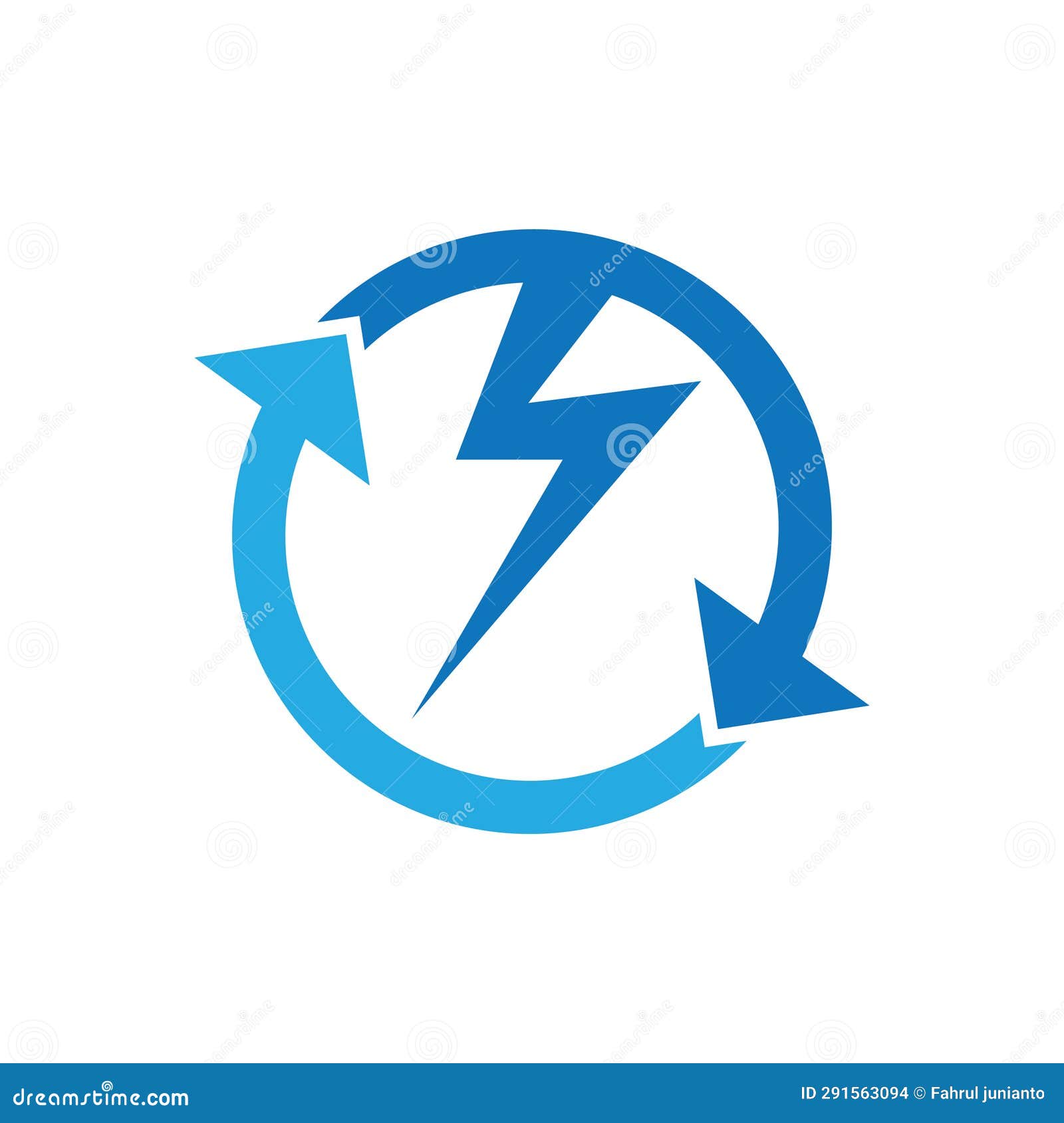 Recycle Power Logo Vector Template Illustration Stock Illustration ...
