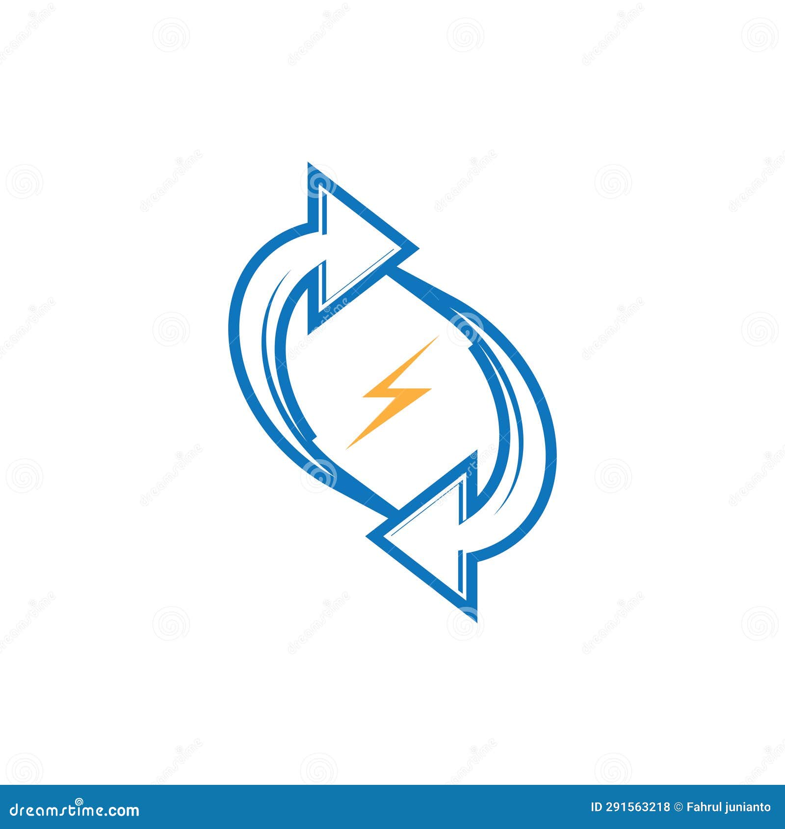 Recycle Power Logo Vector Template Illustration Stock Illustration ...