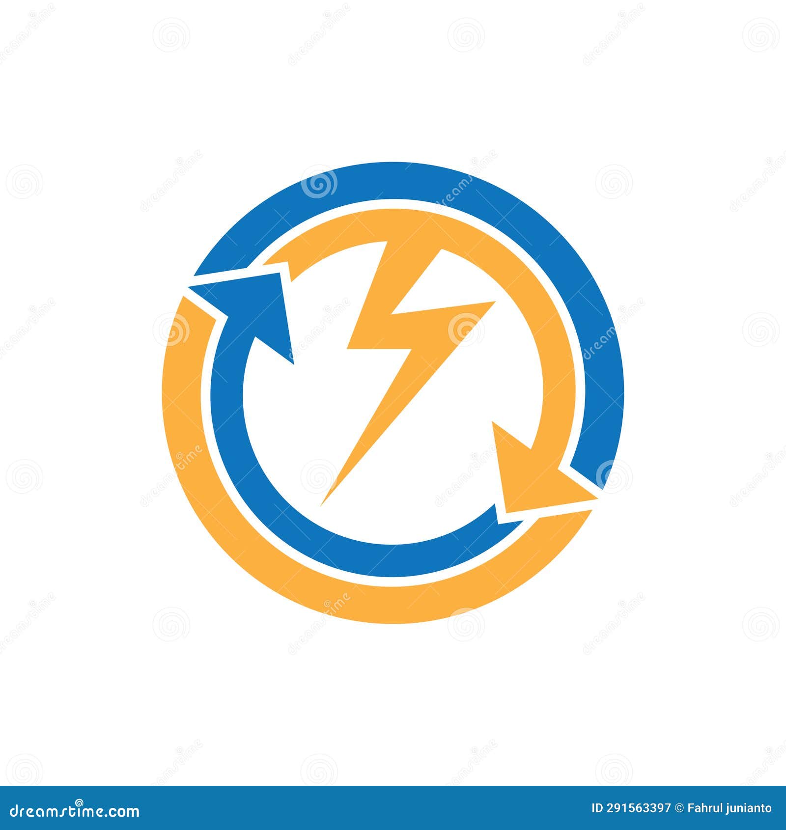 Recycle Power Logo Vector Template Illustration Stock Illustration ...