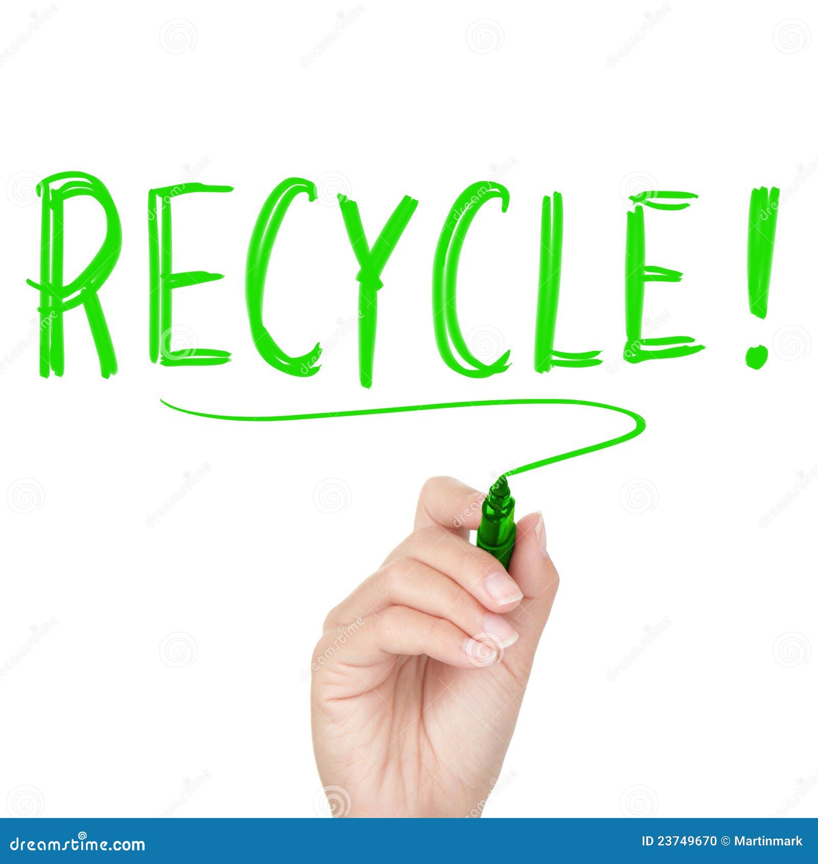 Recycle - Recycling Text Stock Photo - Image: 23749670