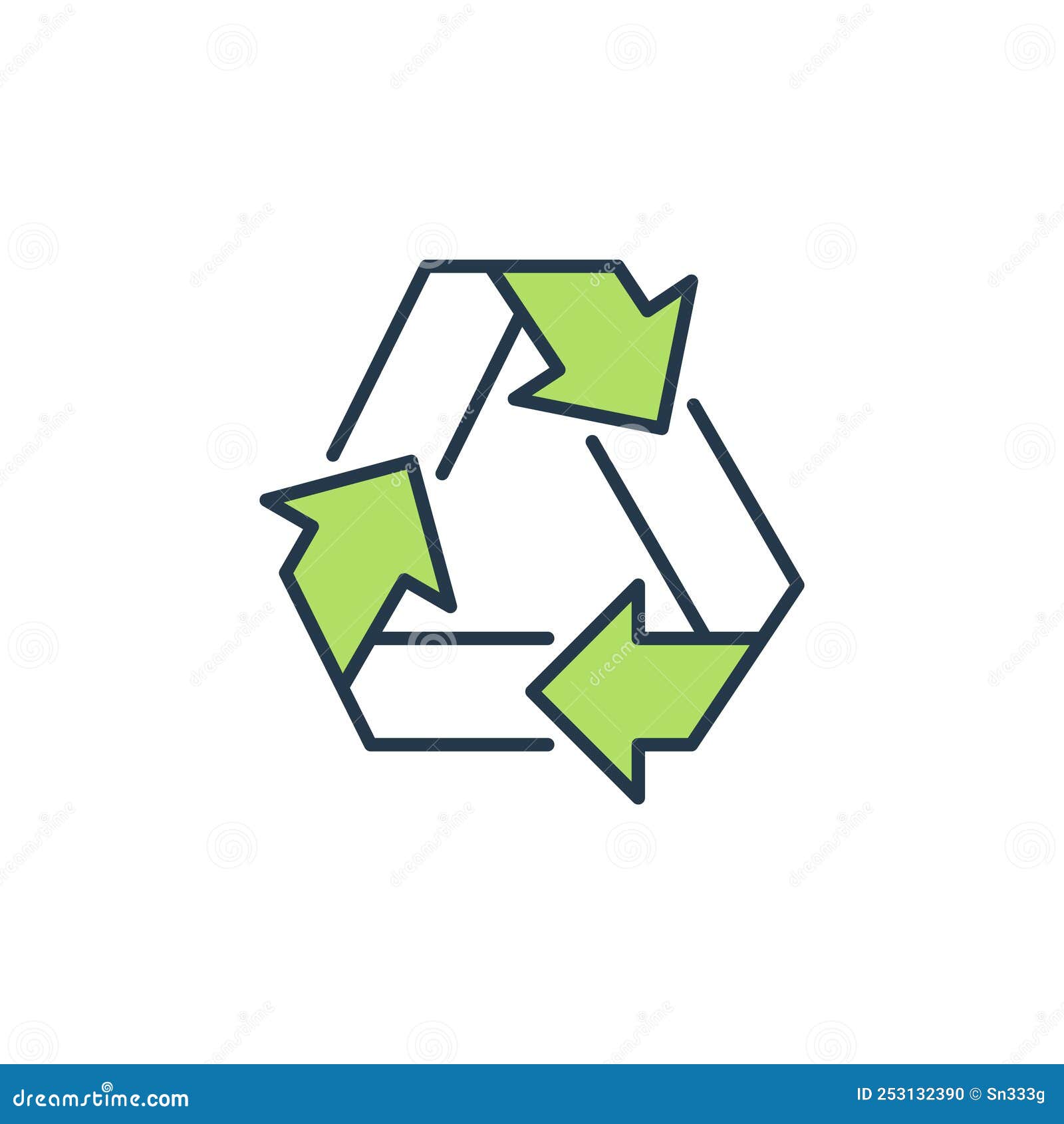 Recycle or Recycling Vector Concept Modern Icon Stock Vector ...