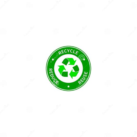 Recycle, Reduce and Reuse Logo, Circular Label Vector Graphics Stock ...