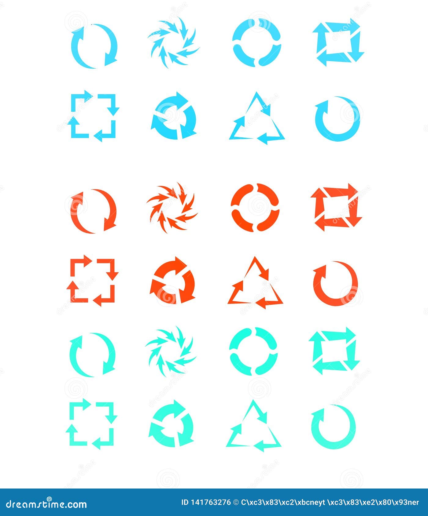 Recycle Refresh icons stock illustration. Illustration of button ...