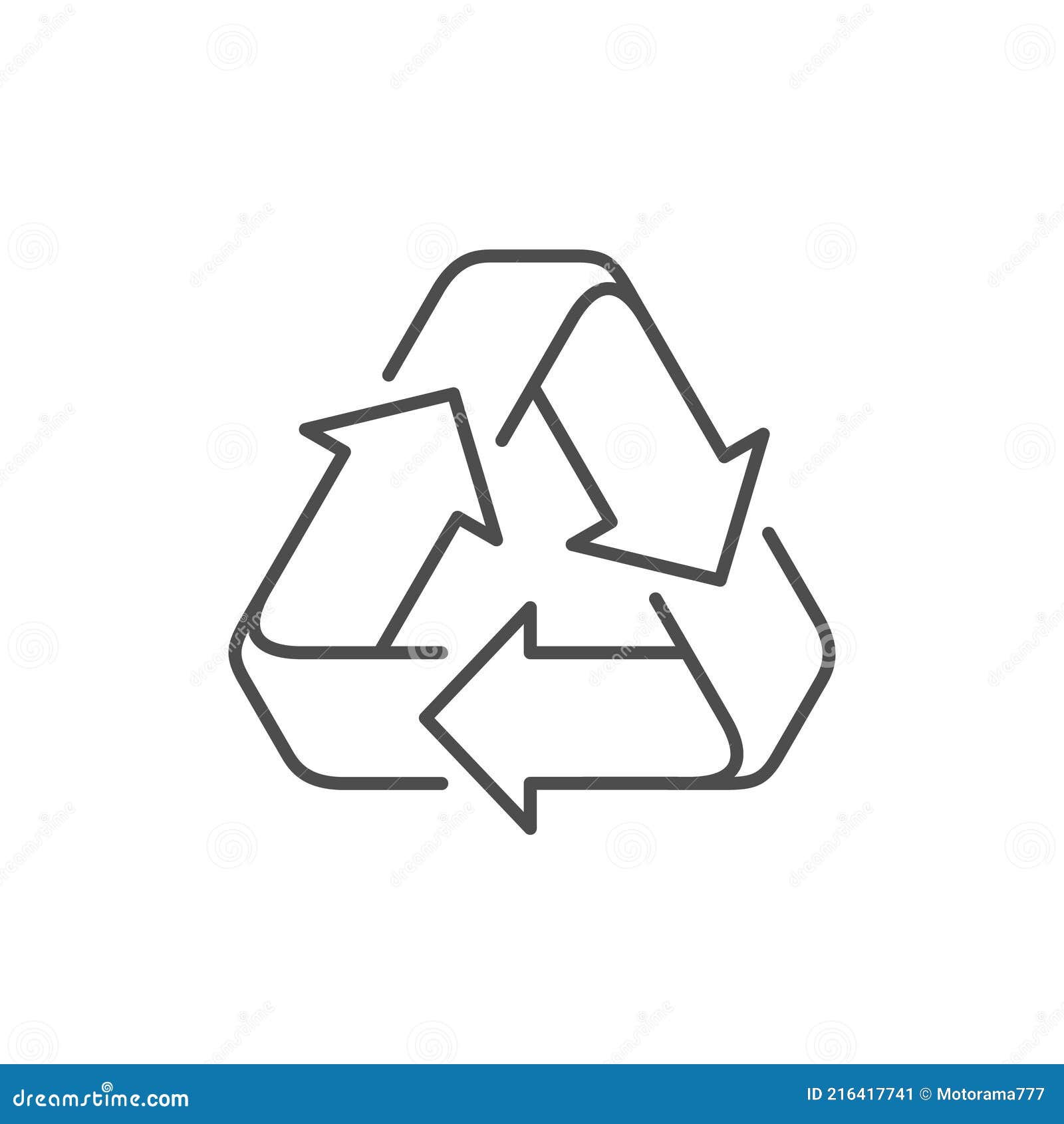 Recycle or Reuse Line Outline Icon Stock Vector - Illustration of ...