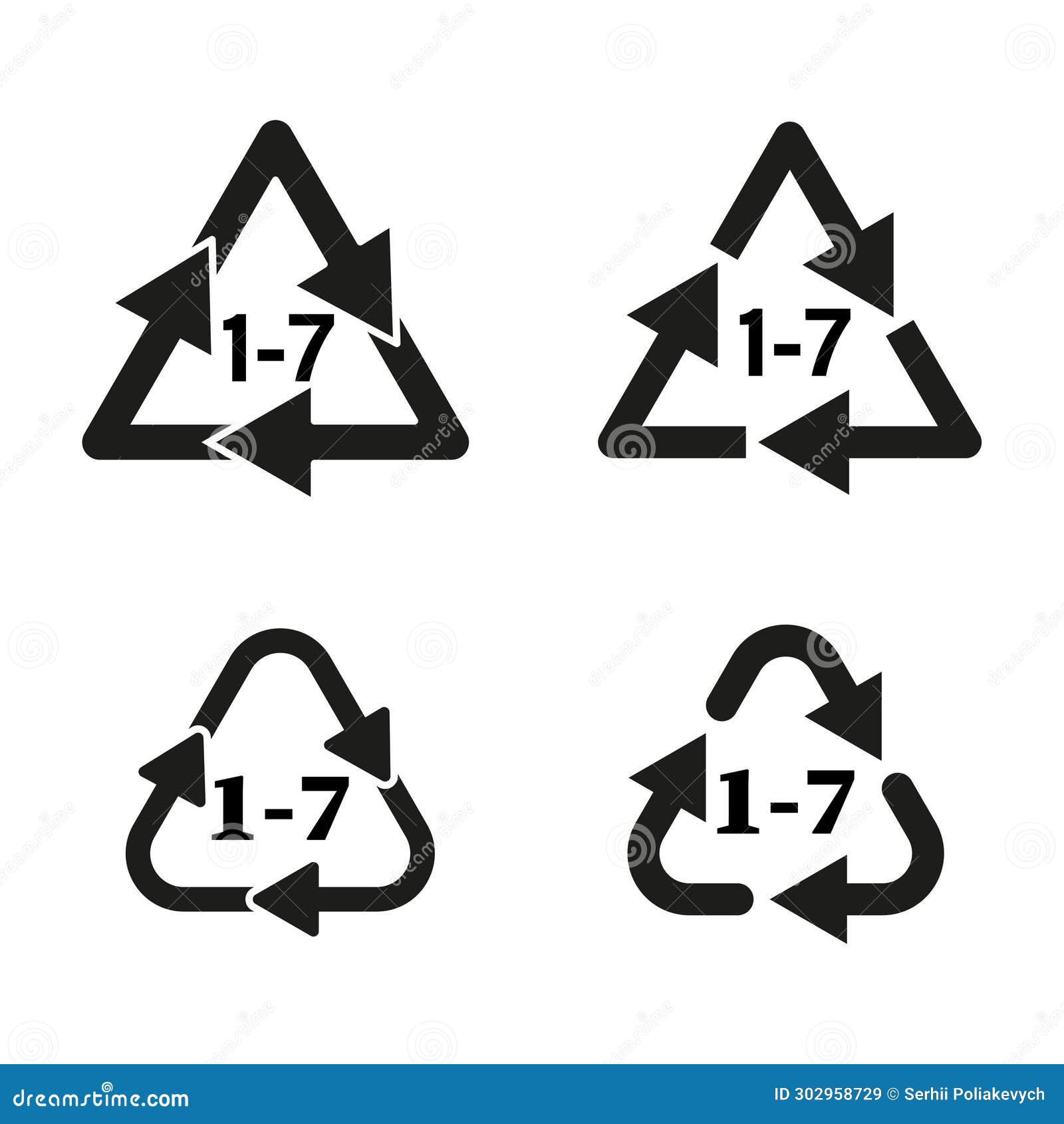 Recycle Reuse Packaging Sign. Vector Illustration. EPS 10 Stock Vector ...