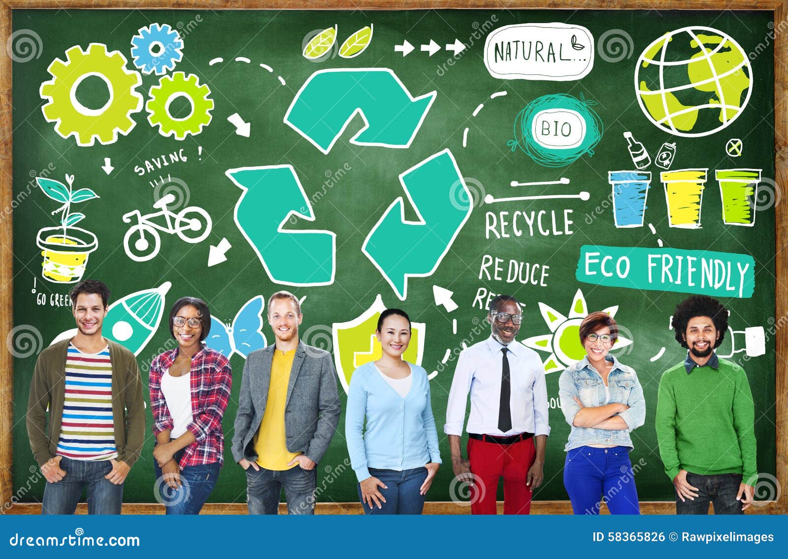 Recycle Reuse Reduce Bio Eco Friendly Environment Concept Stock Photo ...