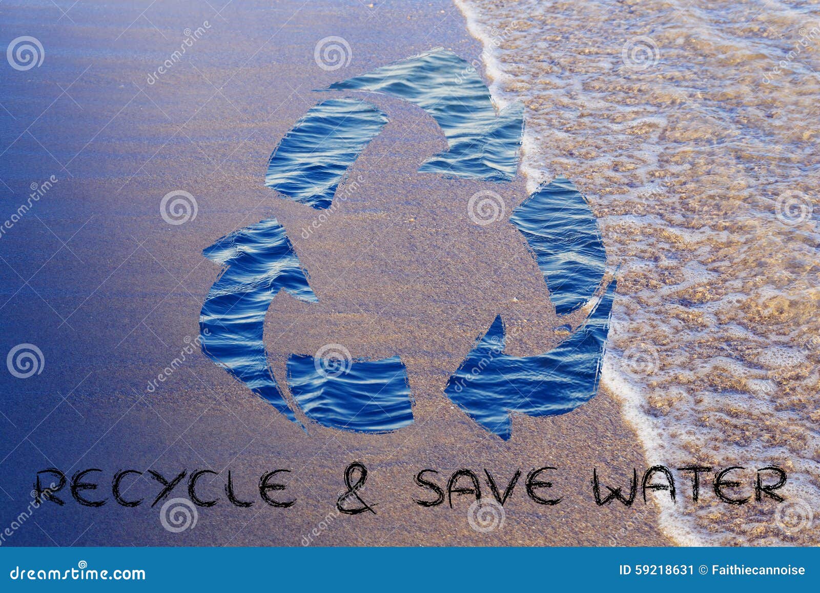 Recycle & save water stock image. Image of economy - 59218631