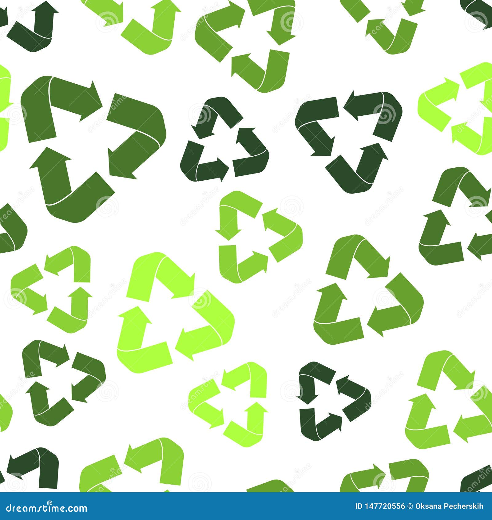 Recycle Set Sign Isolated. Flat Icon Stock Vector - Illustration of ...