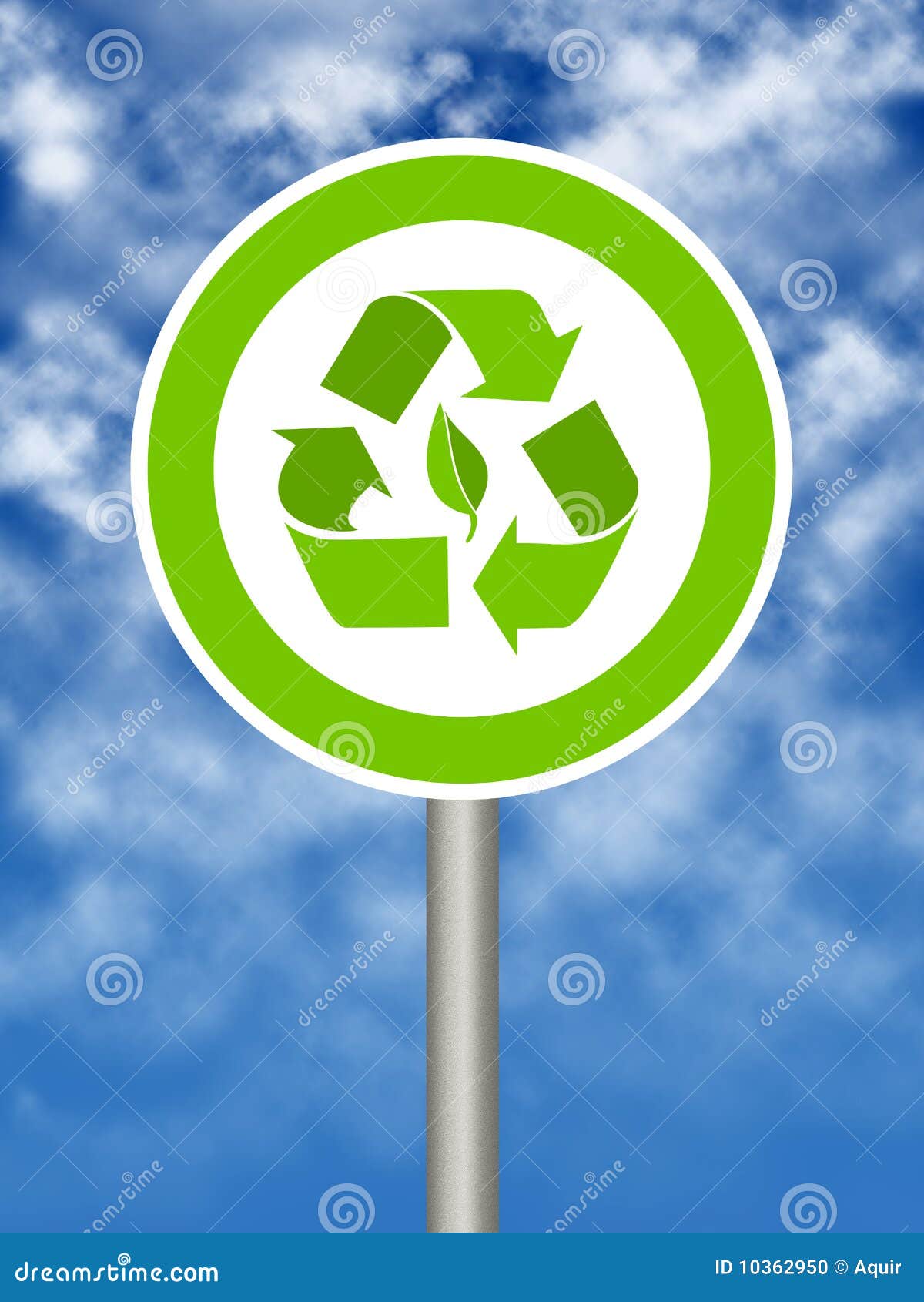 Recycle sign stock illustration. Illustration of danger - 10362950