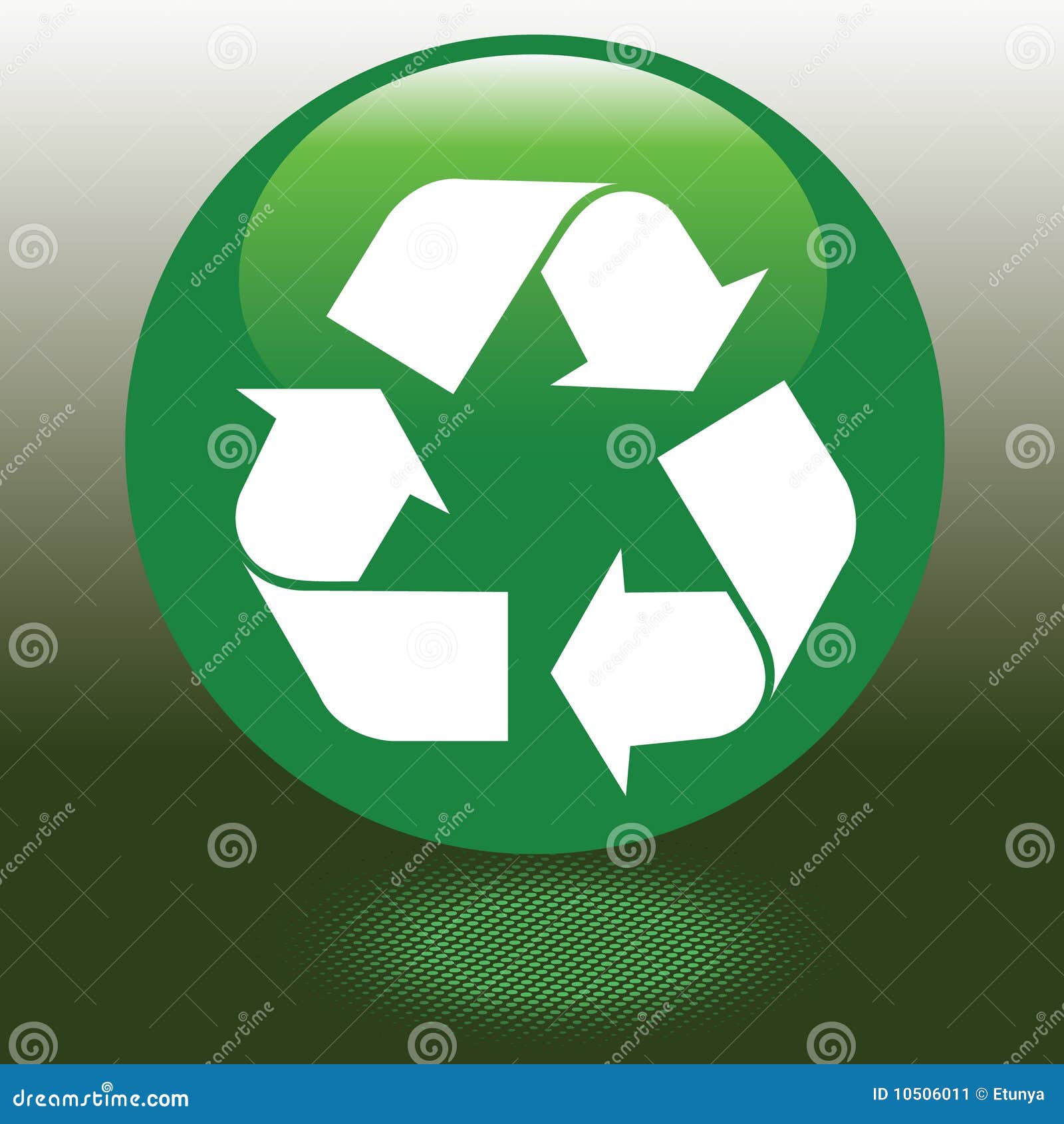 Recycle sign stock vector. Illustration of cycle, symbolic - 10506011