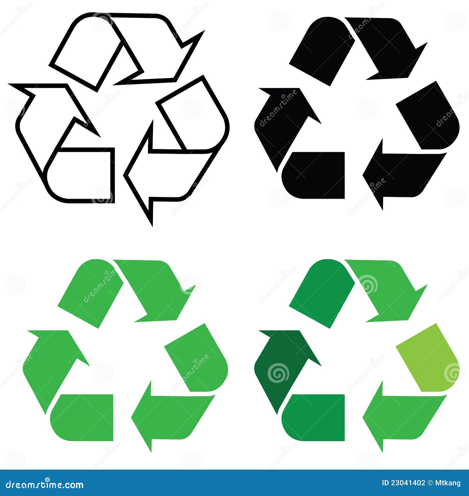 Recycle sign stock vector. Illustration of garbage, conservation - 23041402