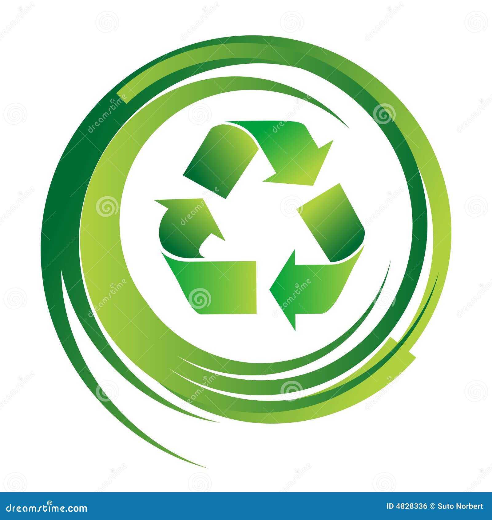 Recycle sign stock vector. Illustration of recyclable - 4828336
