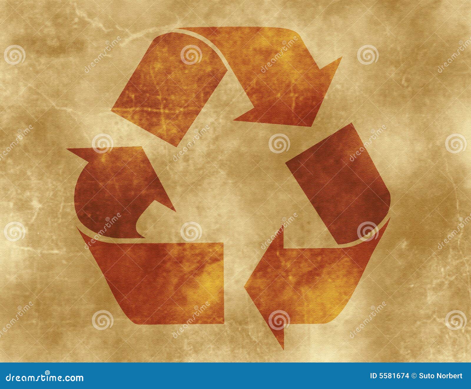 Recycle Sign With Garbage Broken Glass And Recycled Bottles Stock Image ...
